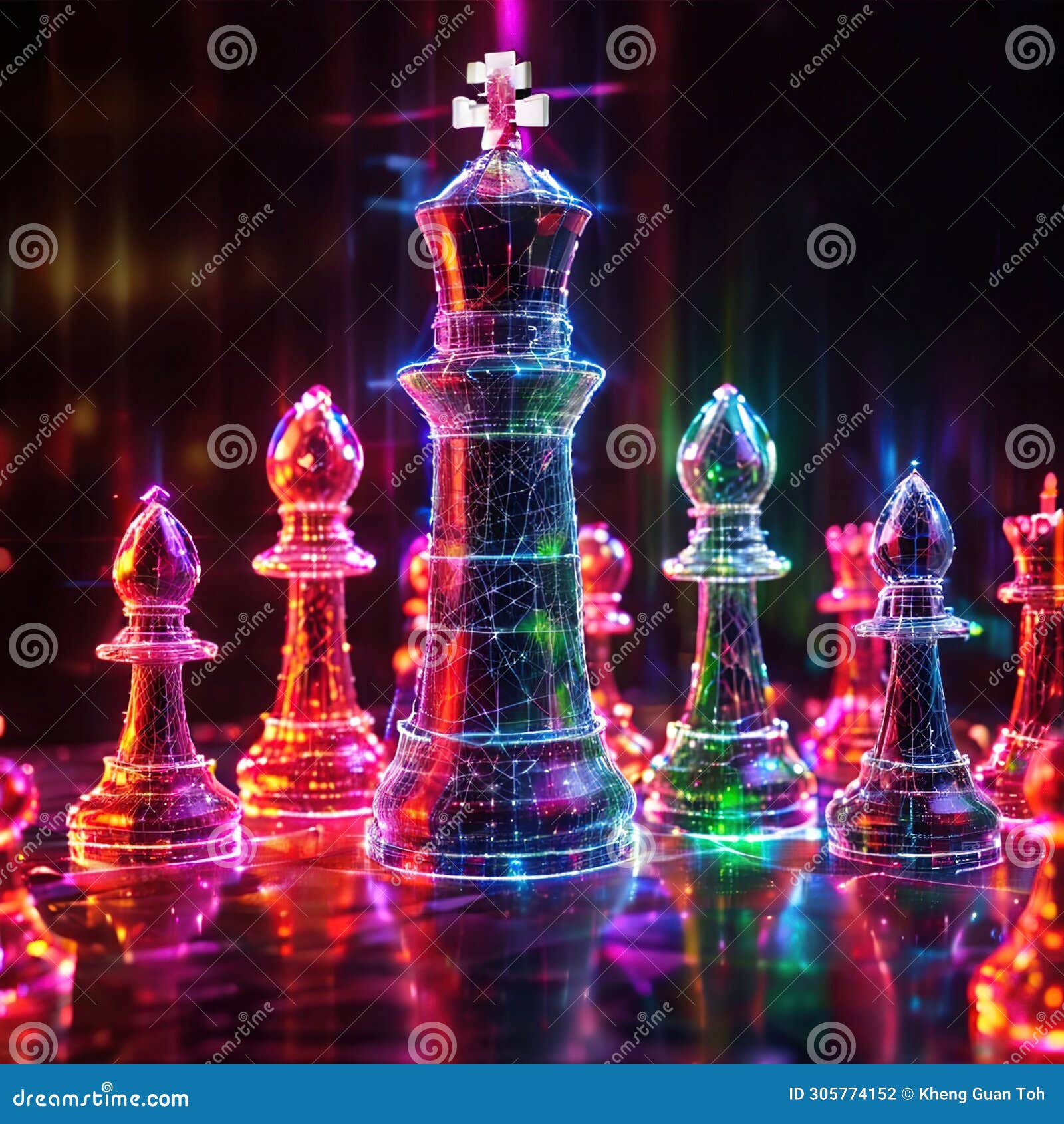 Chess Strategy Game, Virtual Digital Online Representation, Virtual ...