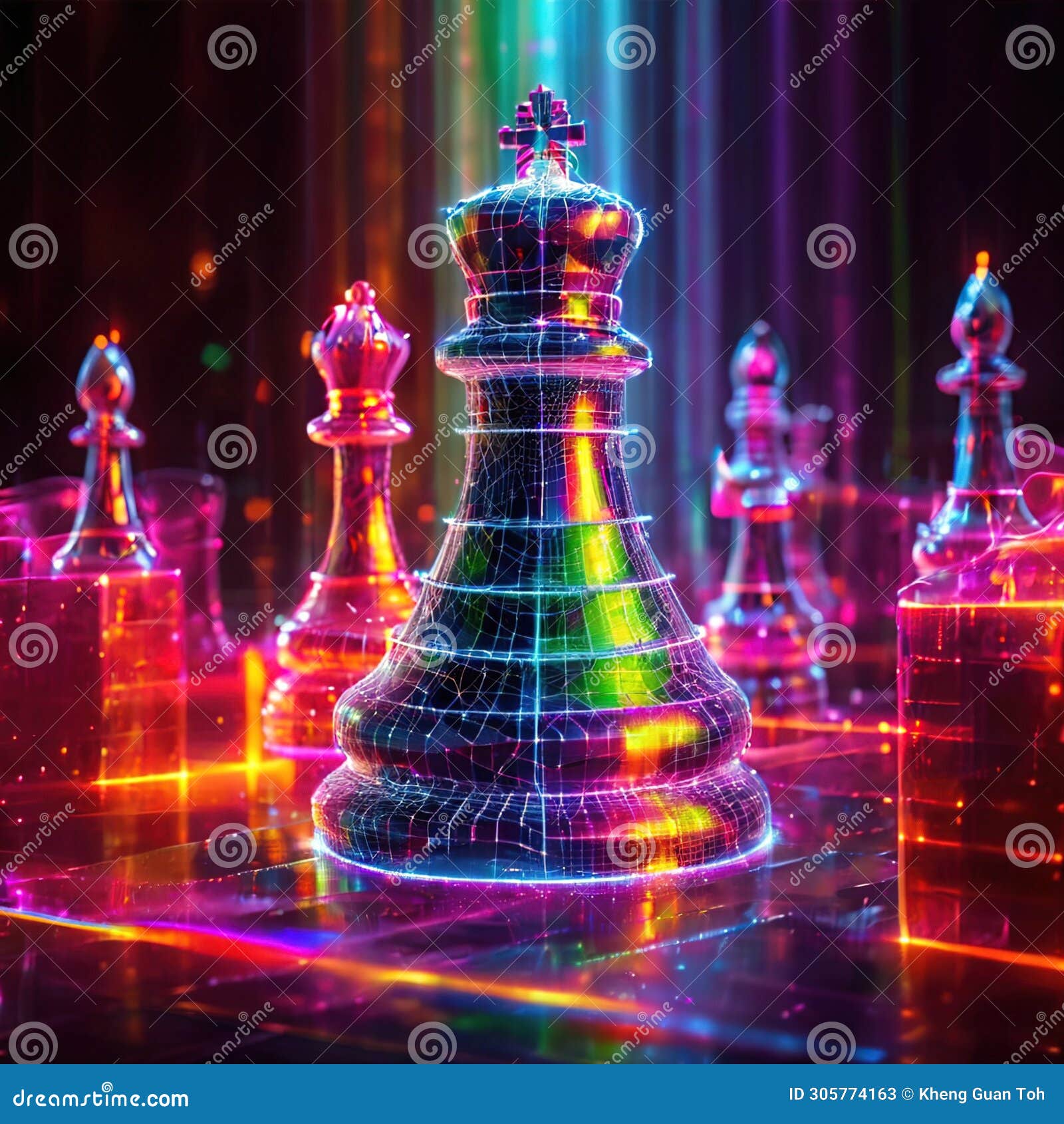 Chess Strategy Game, Virtual Digital Online Representation, Virtual ...
