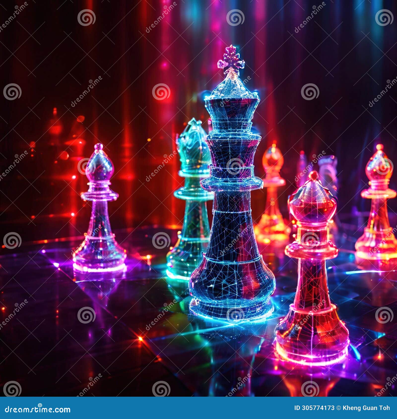 Chess Strategy Game, Virtual Digital Online Representation, Virtual ...