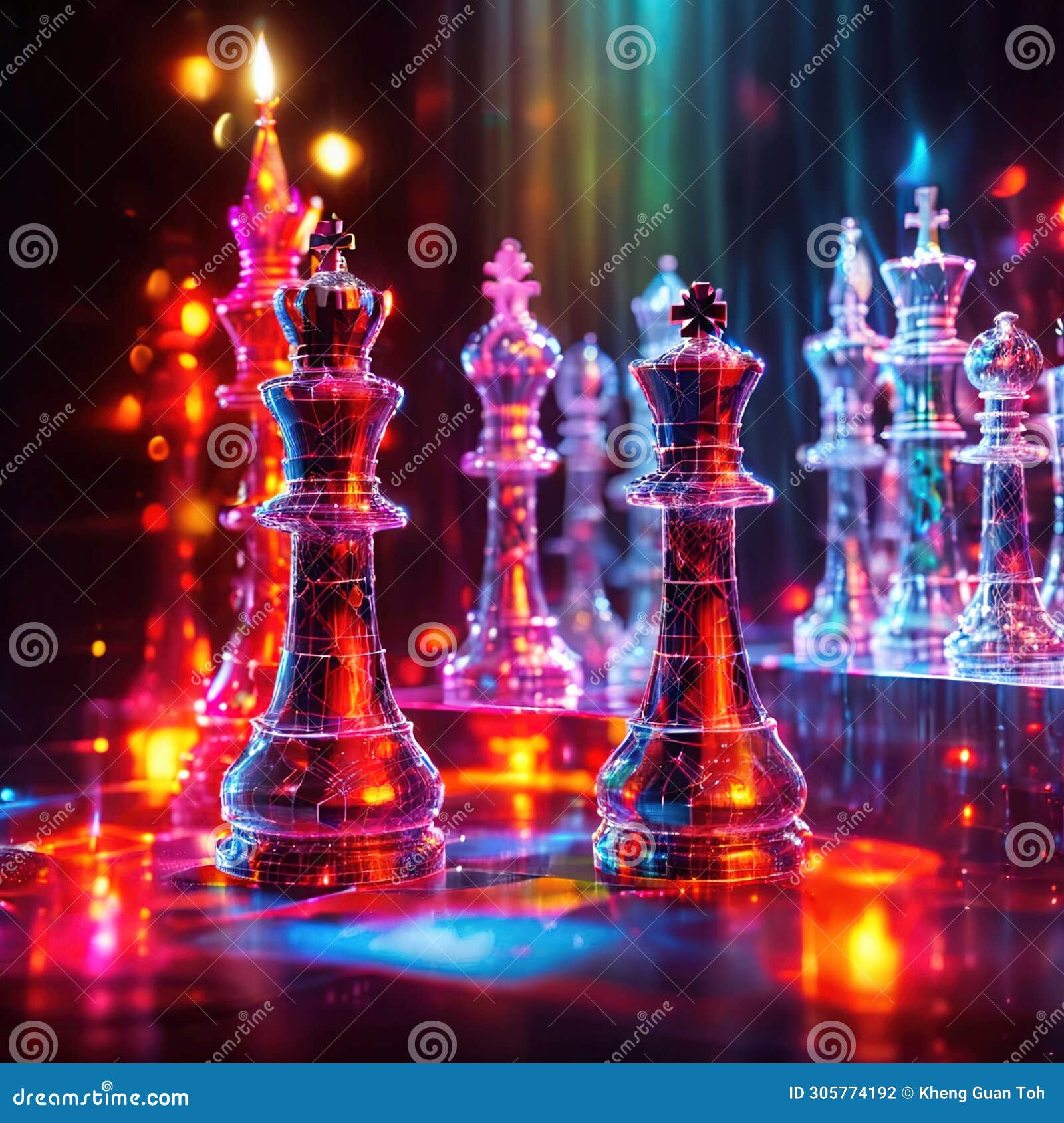 Chess Strategy Game, Virtual Digital Online Representation, Virtual ...