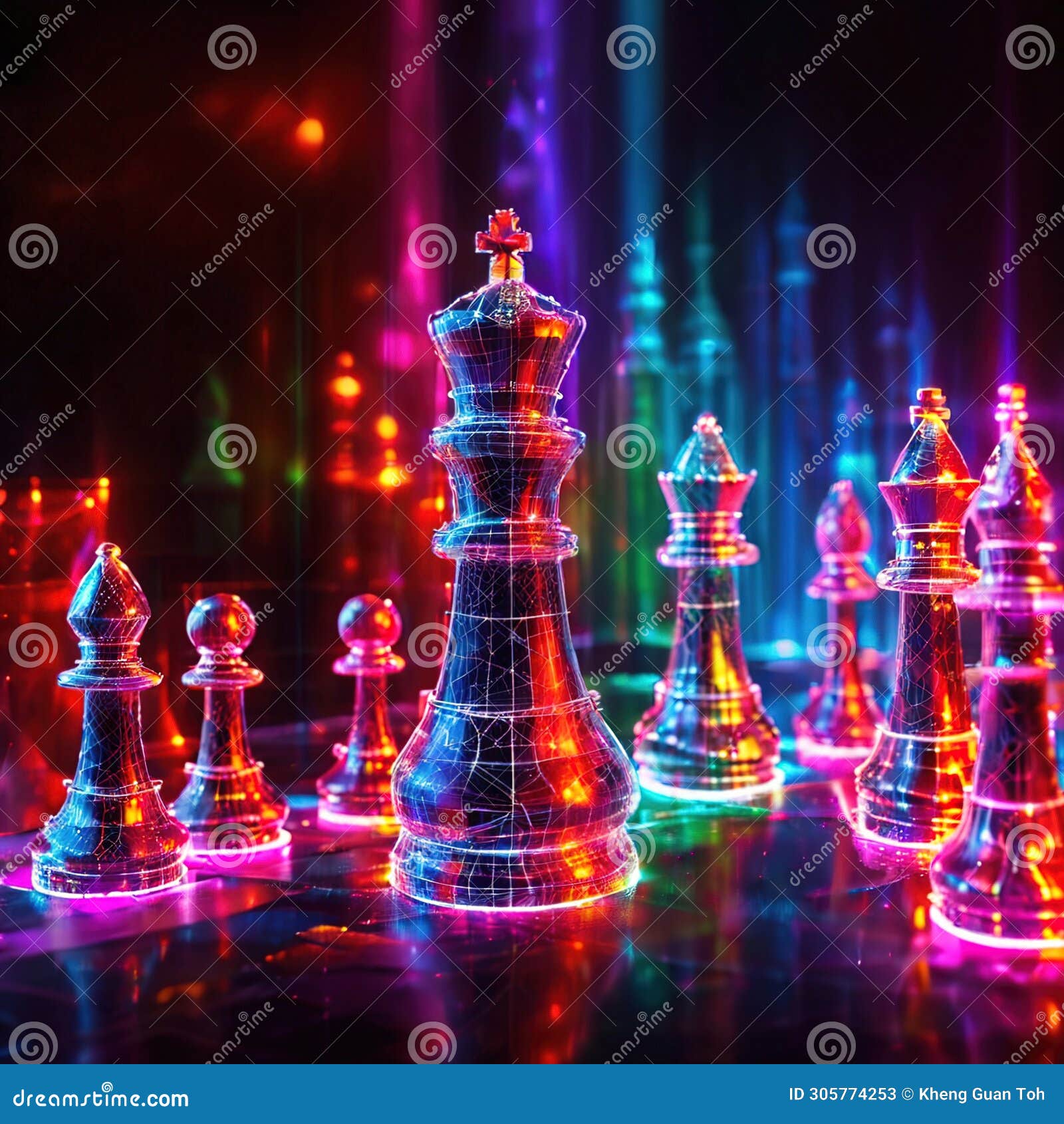 Chess Strategy Game, Virtual Digital Online Representation, Virtual ...