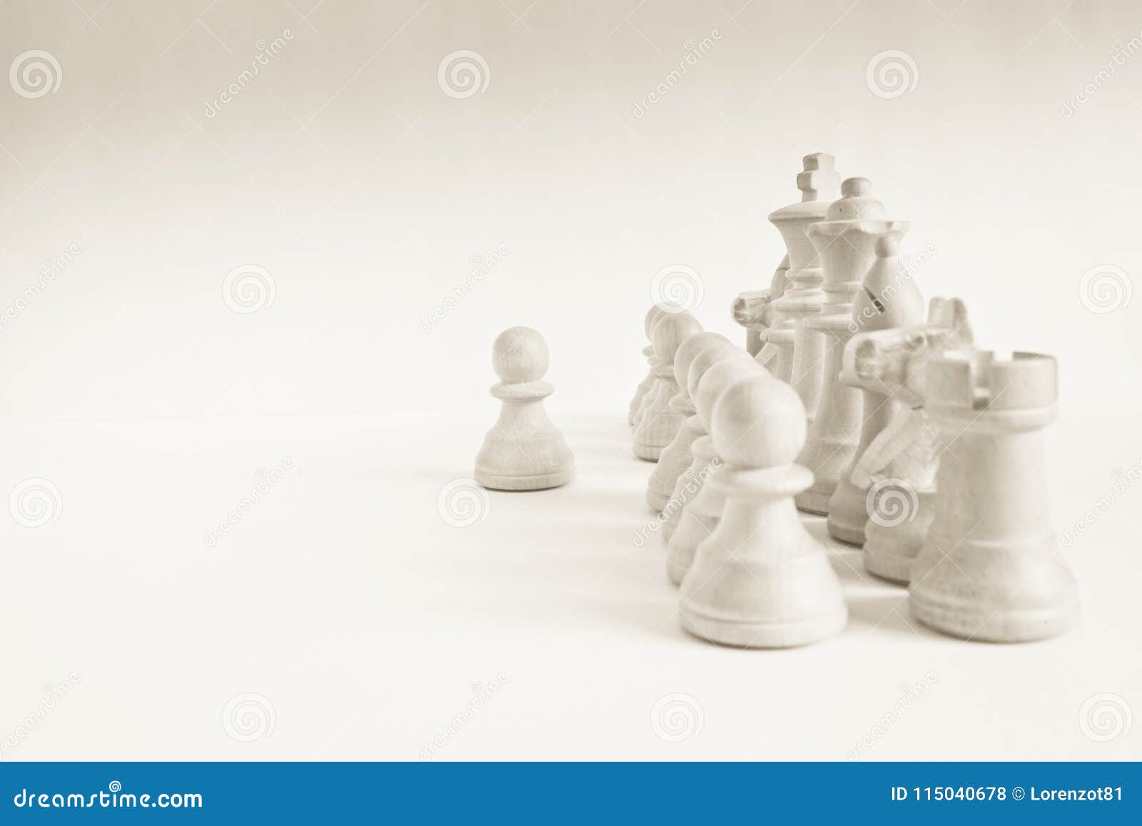 Chess Strategy: Points of View Main Focus on Rook and Pawn Stock Photo ...