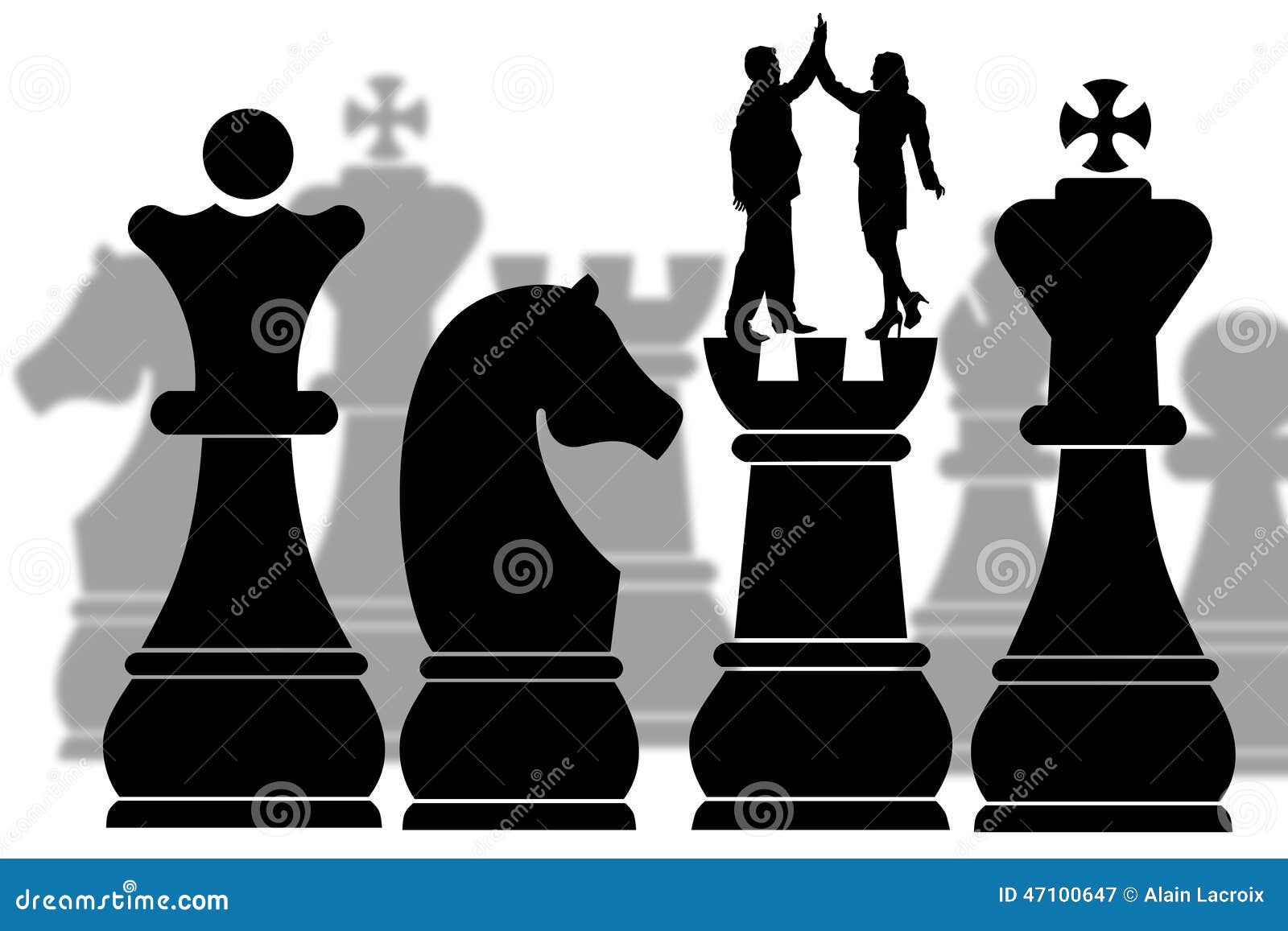 Chess success stock illustration. Illustration of ambitious - 47100647