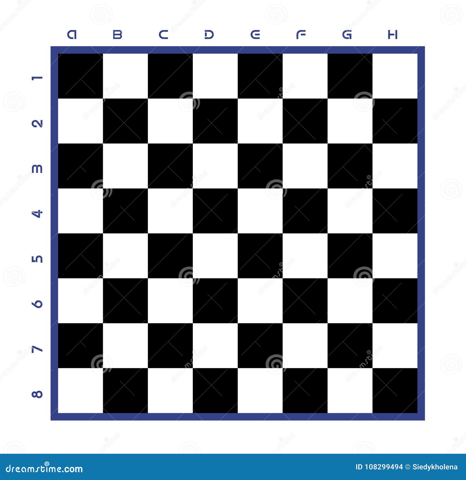 Chess Table Classical Black and White Stock Illustration - Illustration ...