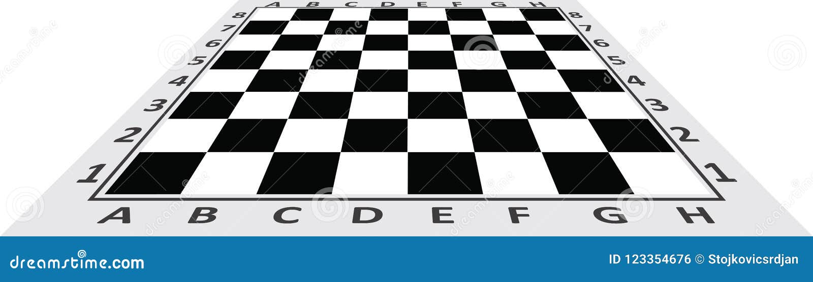 Chess Table Perspective View Stock Vector - Illustration of perspective ...