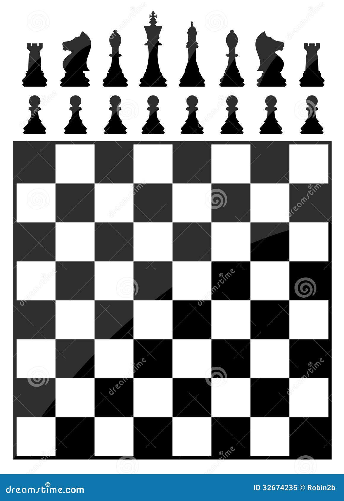 Chess Table Royalty-Free Cartoon | CartoonDealer.com #69979433