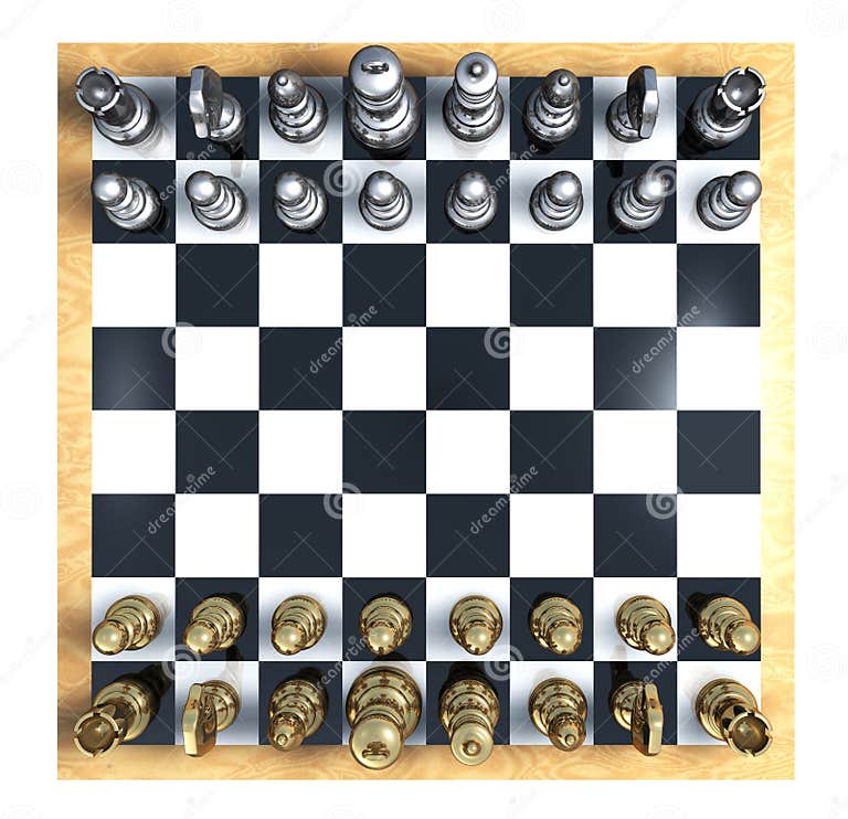 Chess Top View stock illustration. Illustration of conflict - 15982766