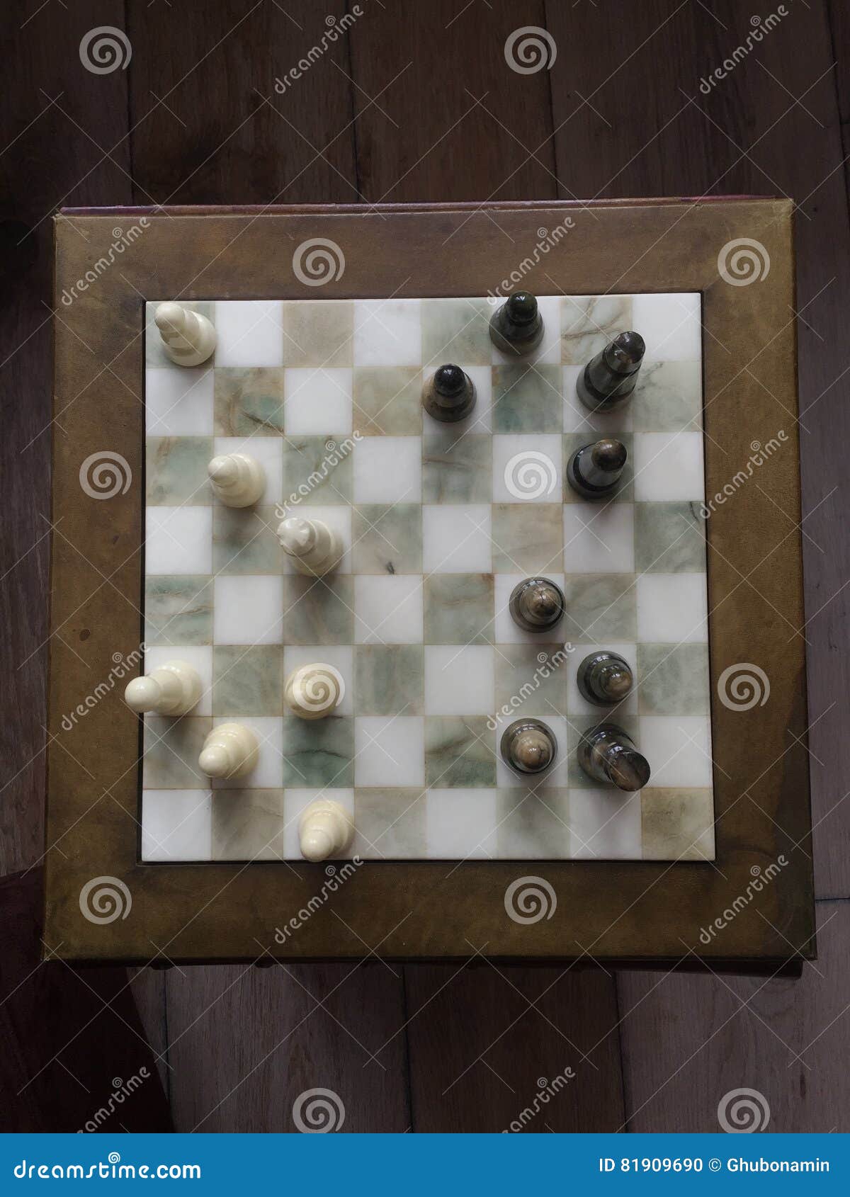 Chess top view stock photo. Image of concept, strategy - 81909690