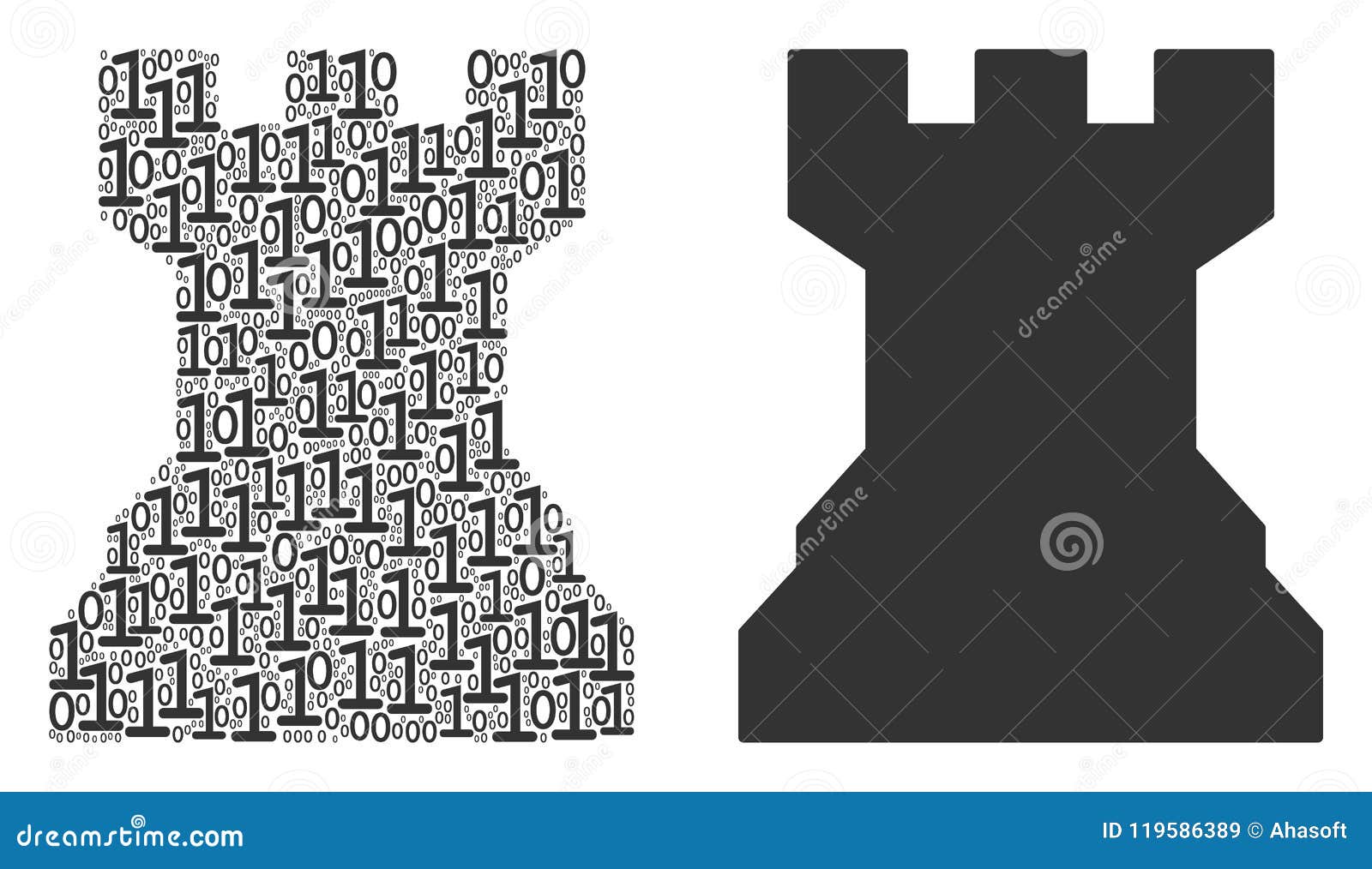 Chess Tower Illustration Cartoon Vector | CartoonDealer.com #293481523