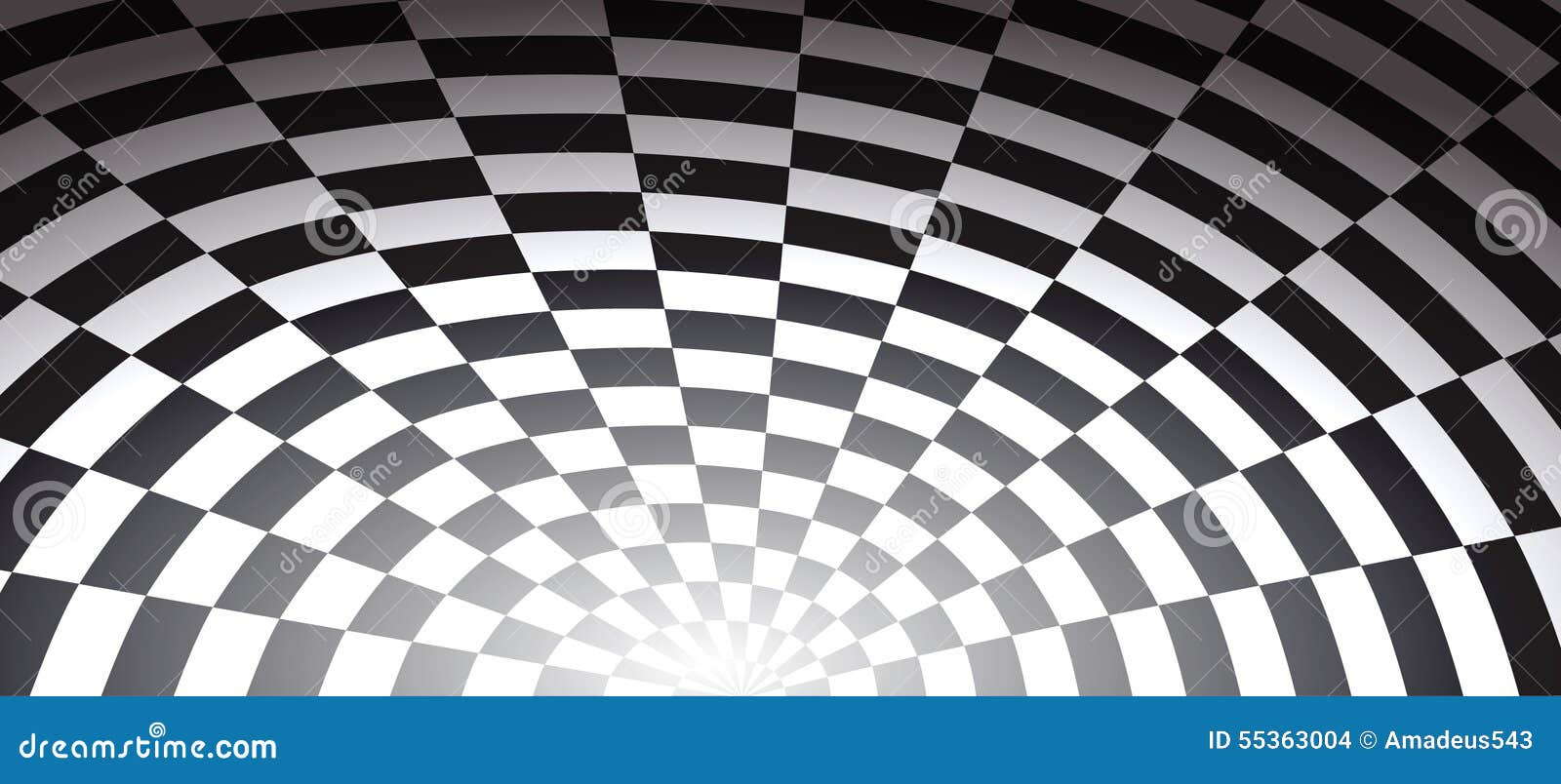 Chess Tunnel Checkered Abstract Background of Hole Stock Vector ...