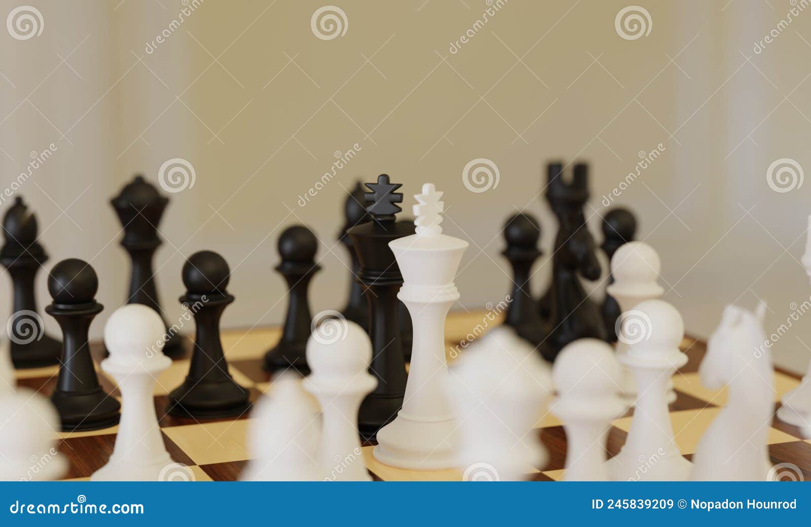Chess is a Two Player Board Game Stock Image - Image of competition ...