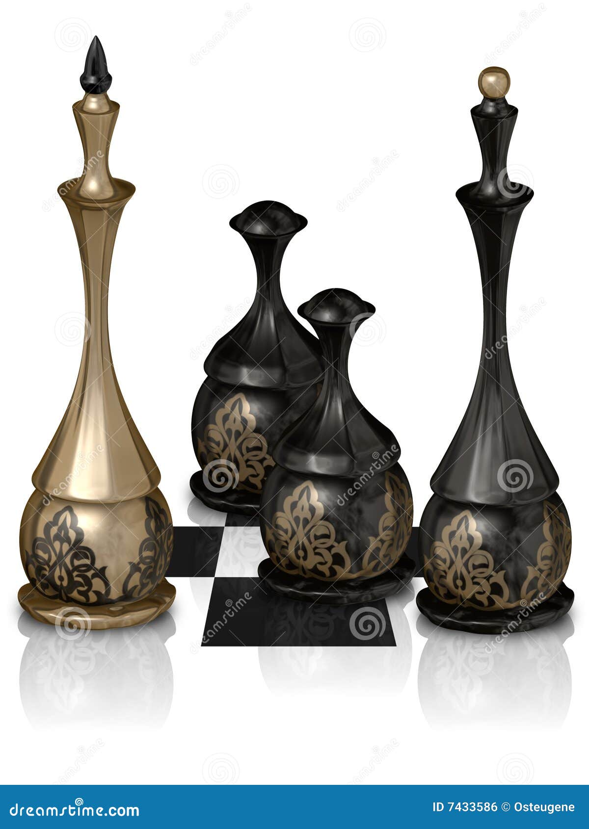 Chess victory stock illustration. Illustration of pawn - 7433586