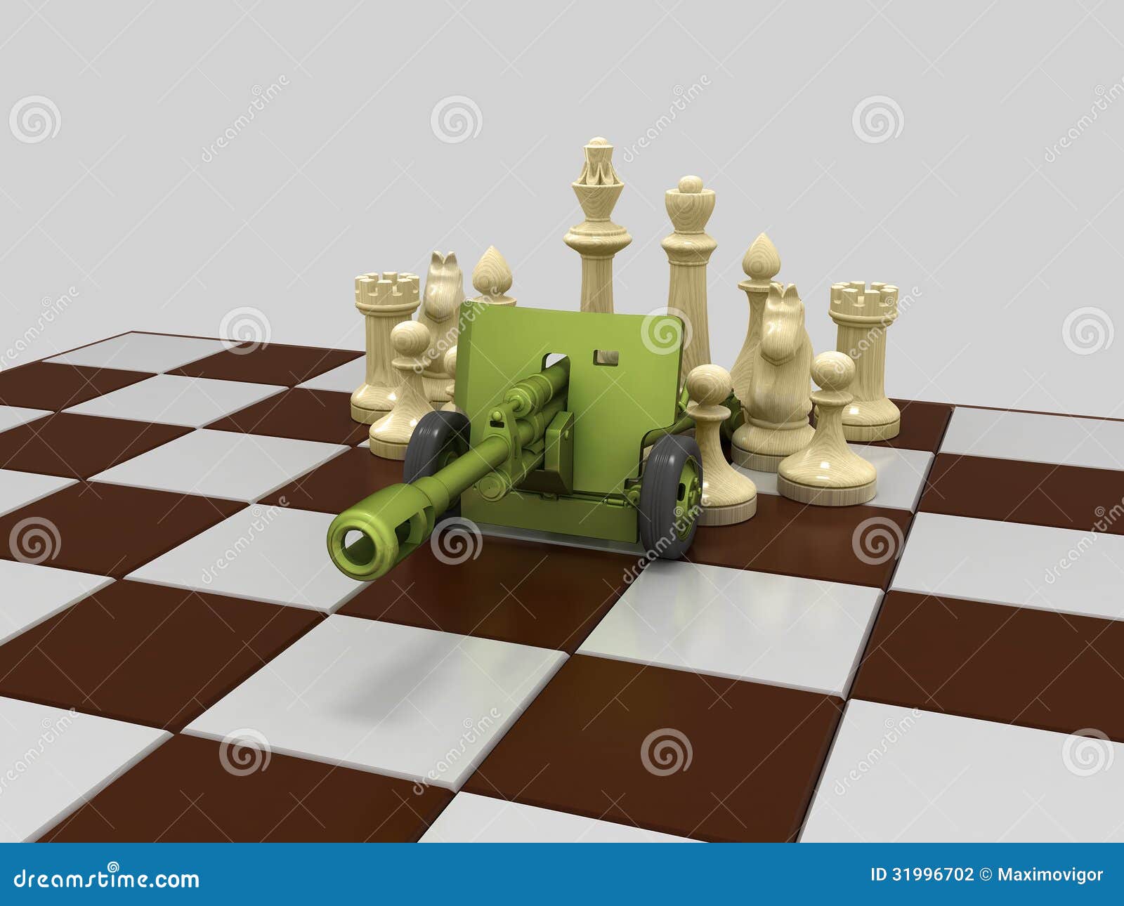 Chess war 5 stock illustration. Illustration of board - 31996702