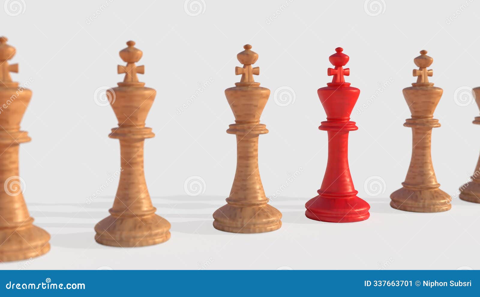 The Chess on White Background 3d Rendering Stock Illustration ...