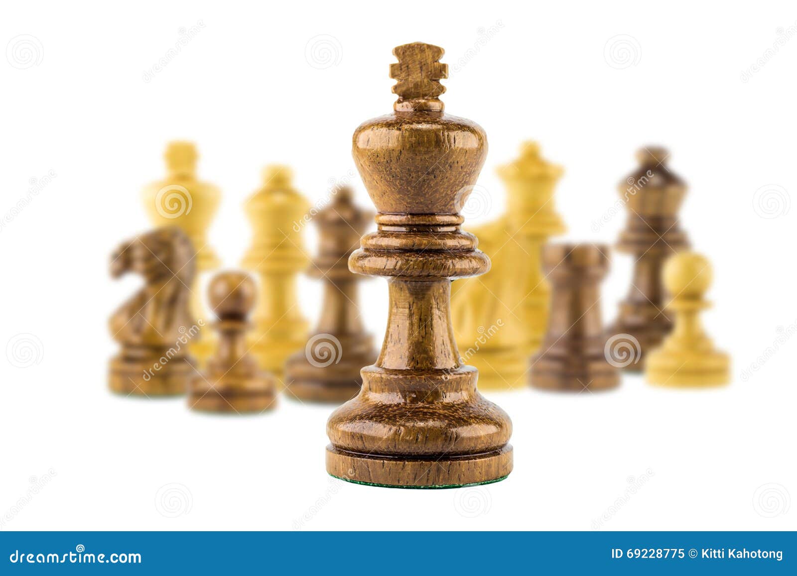 Chess Wood on White Background Stock Image - Image of light, pawn: 69228775