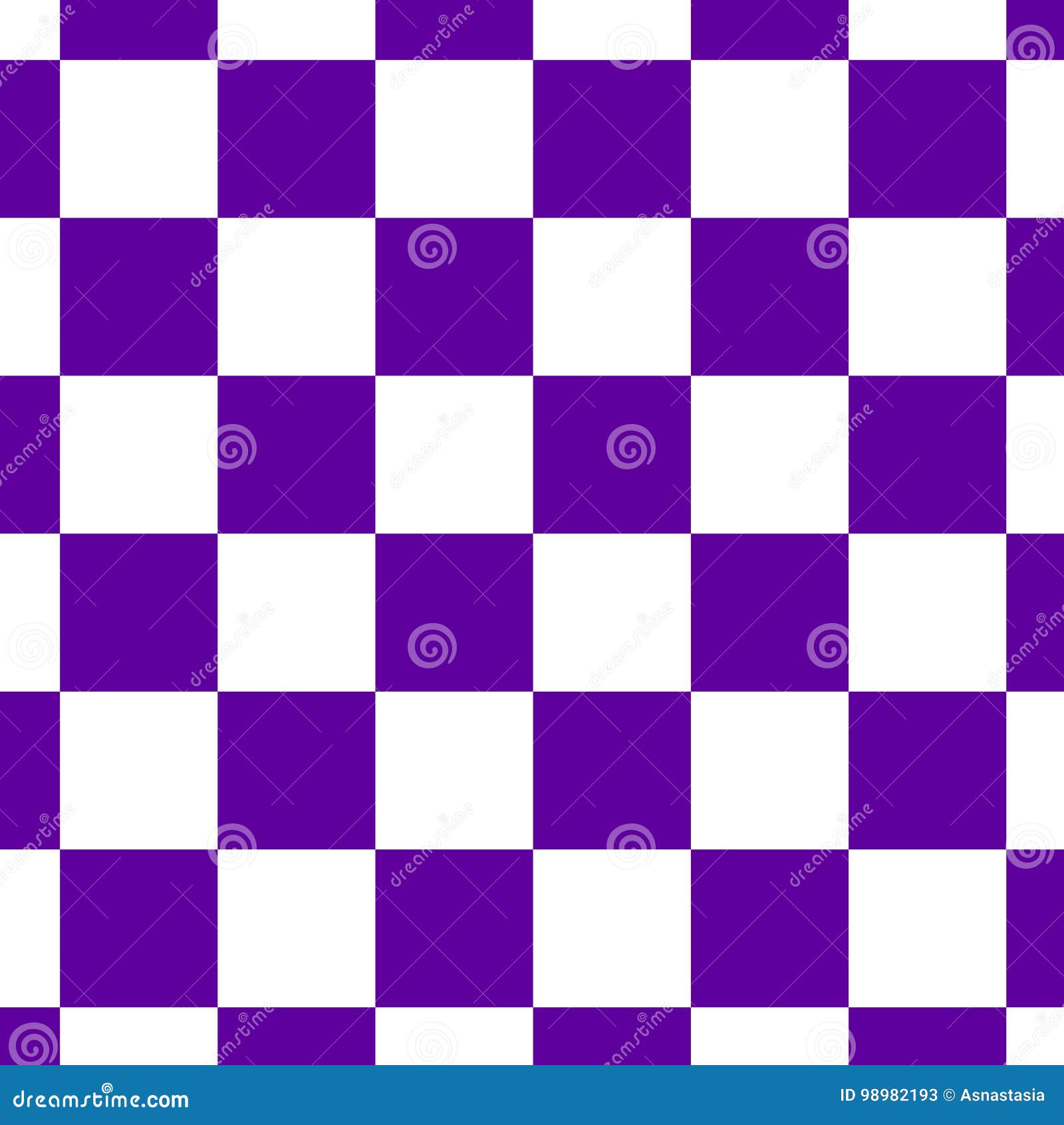 Chessboard or Checker Board Seamless Pattern in Blue and White ...