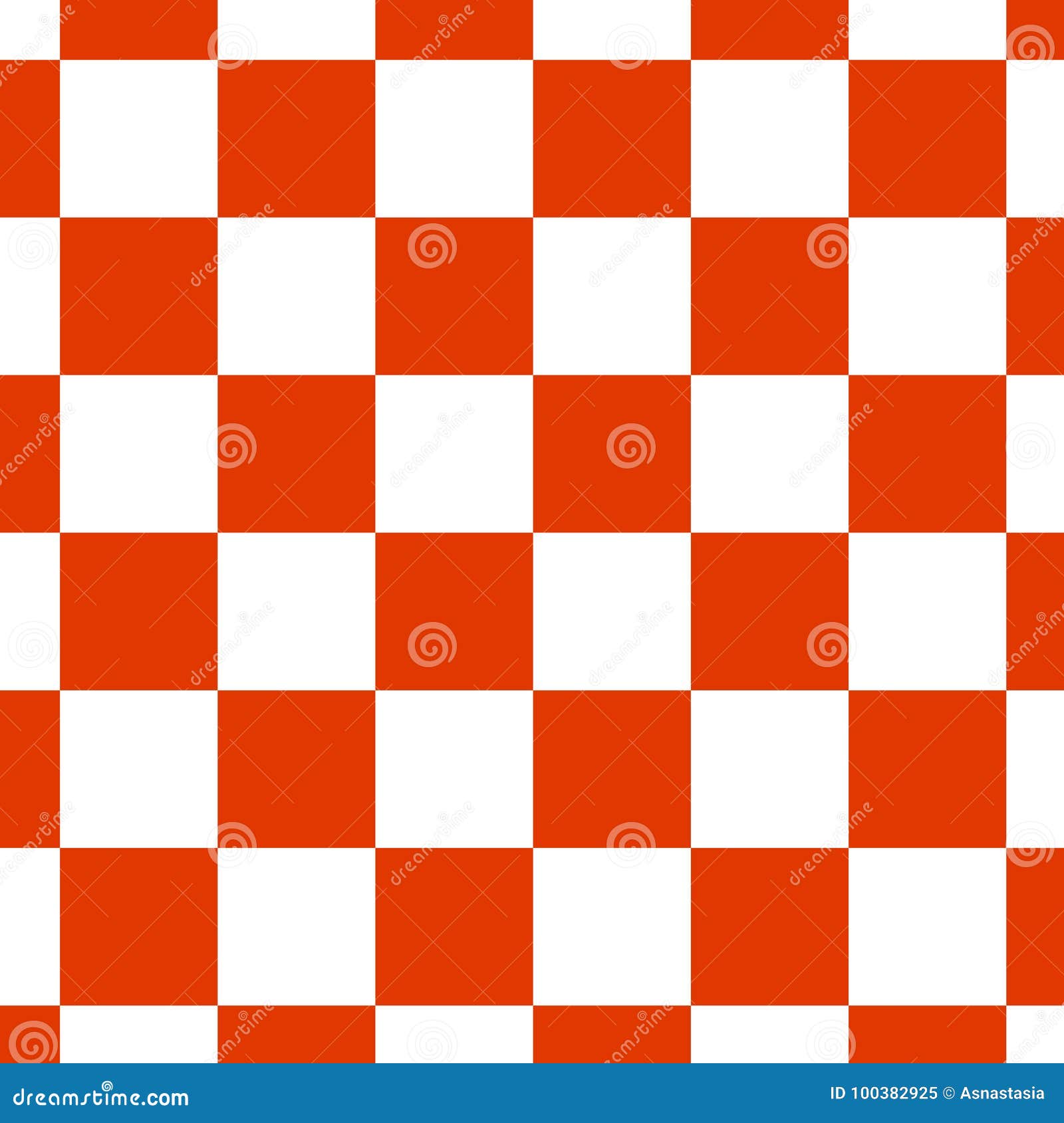 Chessboard or Checker Board Seamless Pattern in Red and White ...