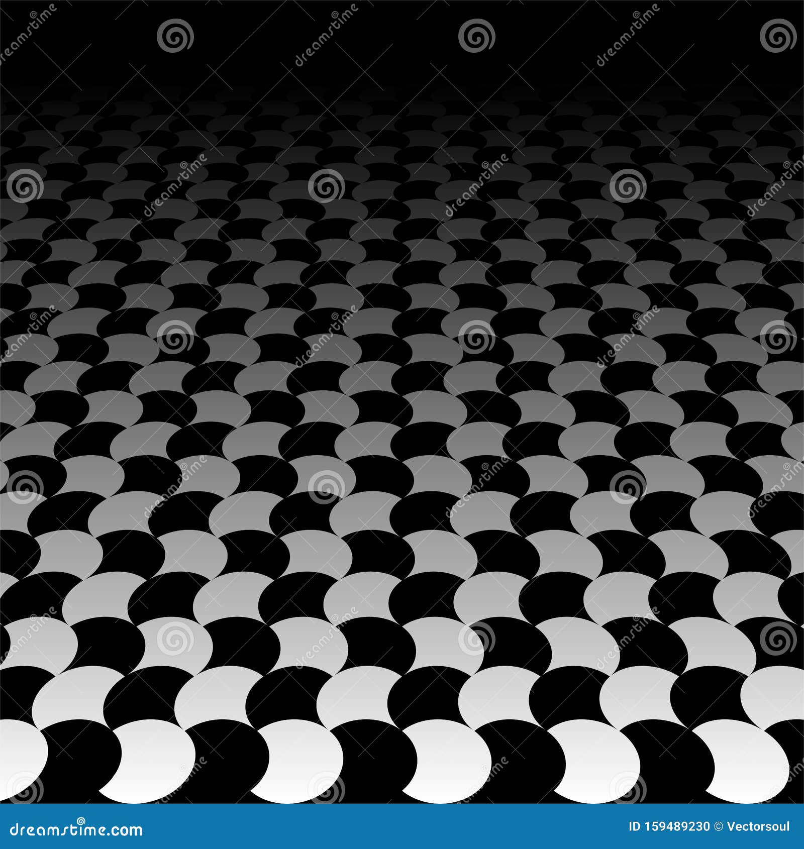 Chessboard, Checkerboard Surface Vanishing into Horizon. 3d Plane Scene ...