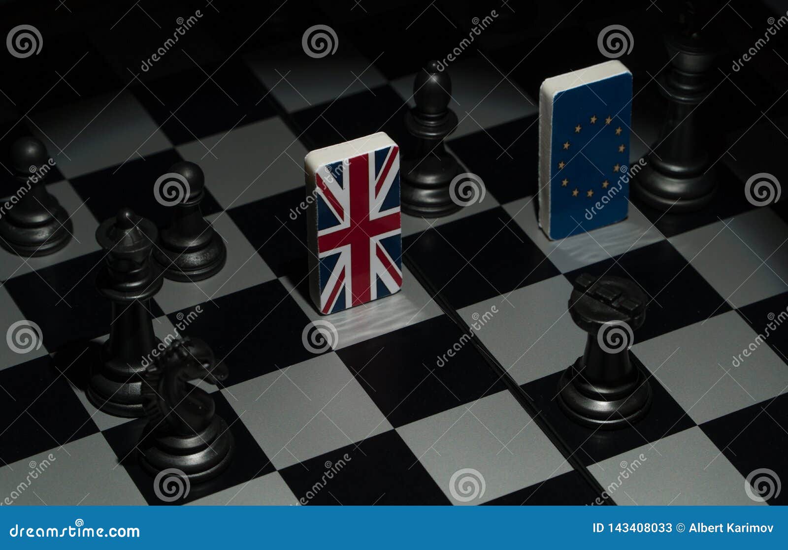 Chessboard with Flags of Countries Stock Image - Image of chessboard ...