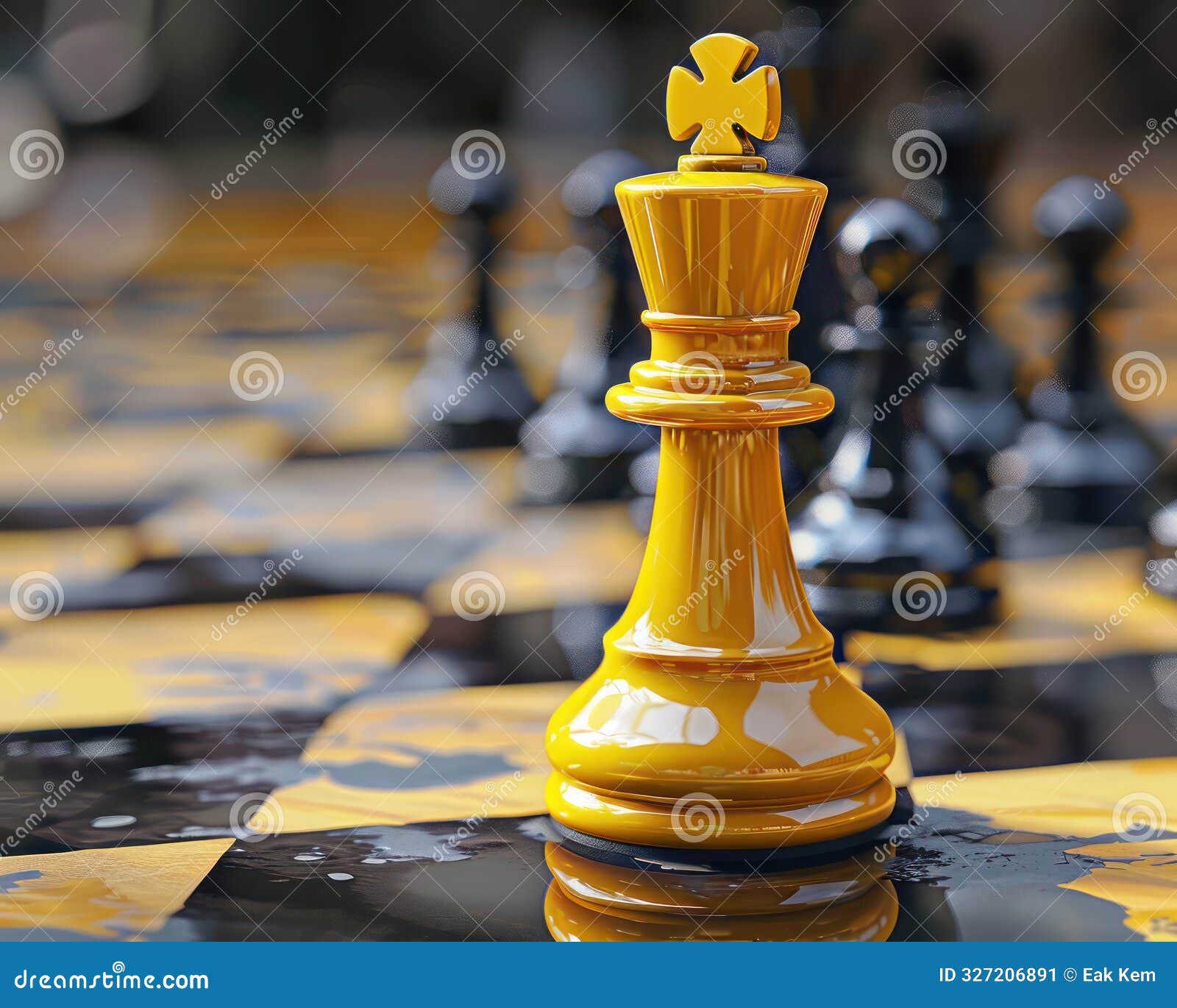 Chessboard with Golden Queen a Visual Representation of Equality and ...