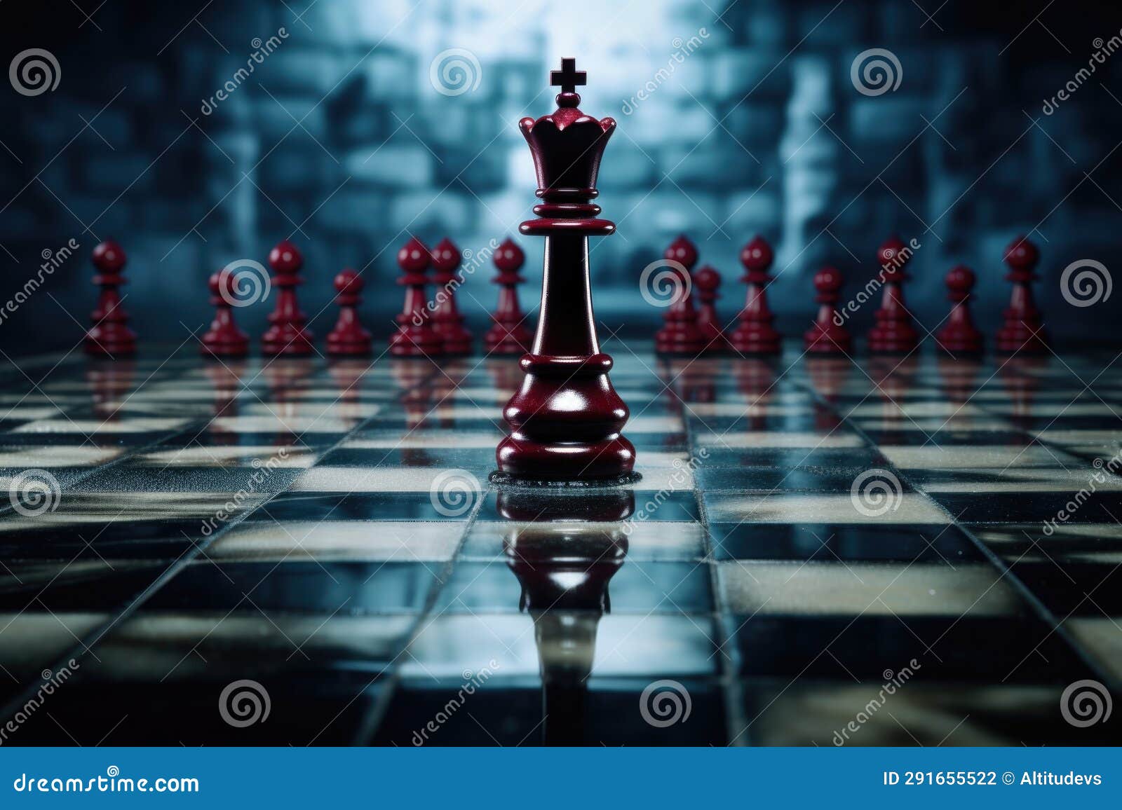 Chessboard with the King Piece in Checkmate Stock Photo - Image of ...