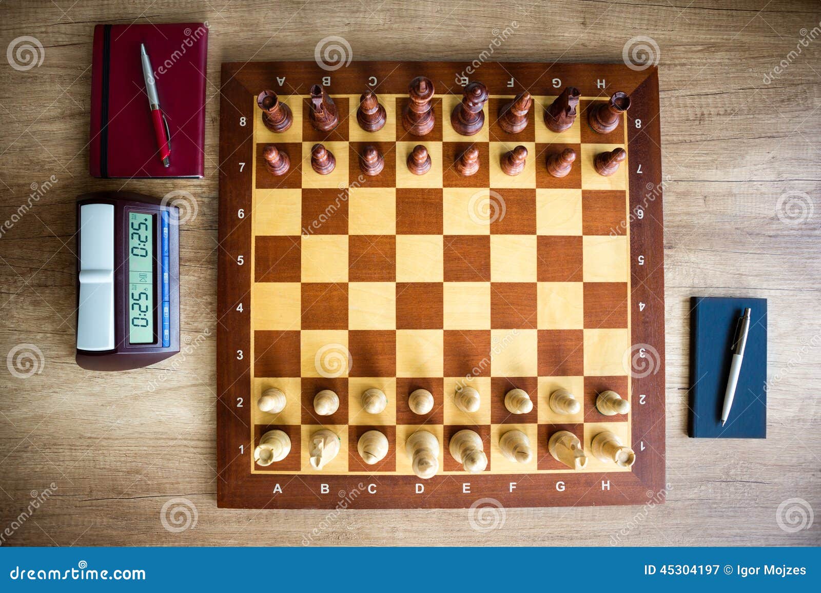 Chessboard, top view stock image. Image of competition - 45304197