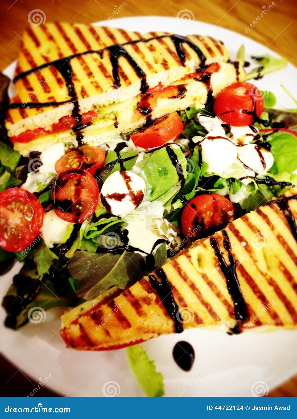 Chesse sandwich with salad stock photo. Image of meal - 44722124