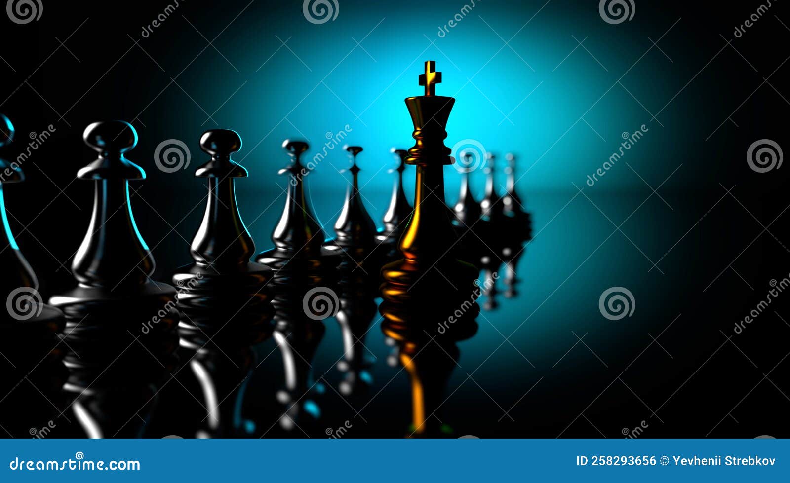 Chessmen. 3D illustration stock illustration. Illustration of leisure ...