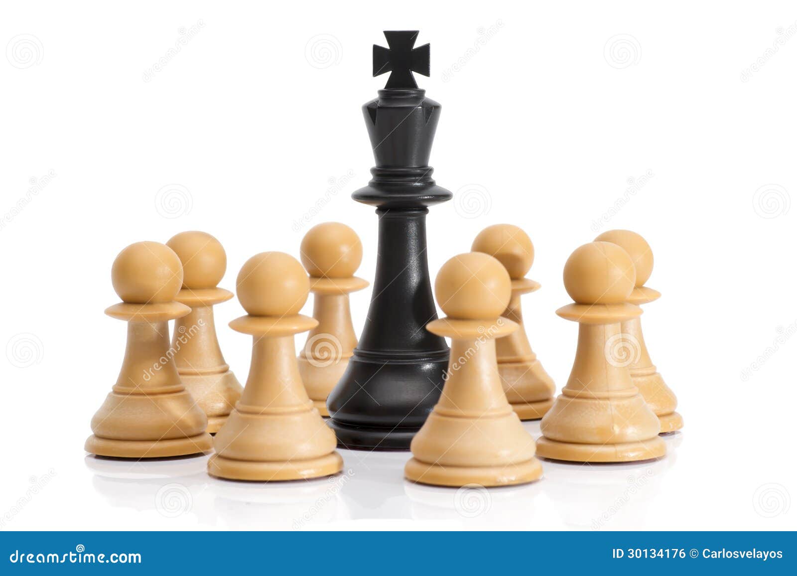 Chessmen Isolated on White stock photo. Image of competitive - 30134176