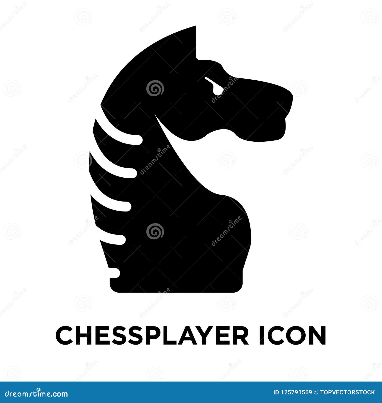 Chessplayer Icon Vector Isolated On White Background, Logo Concept Of ...