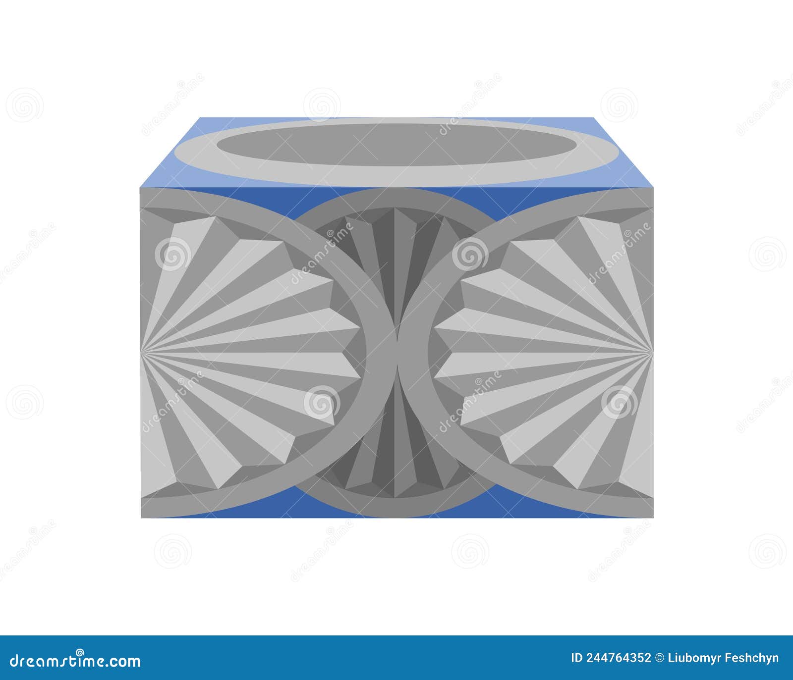 Chest Box. Ancient Treasure Box Or Unusual Closed Container. Vector ...