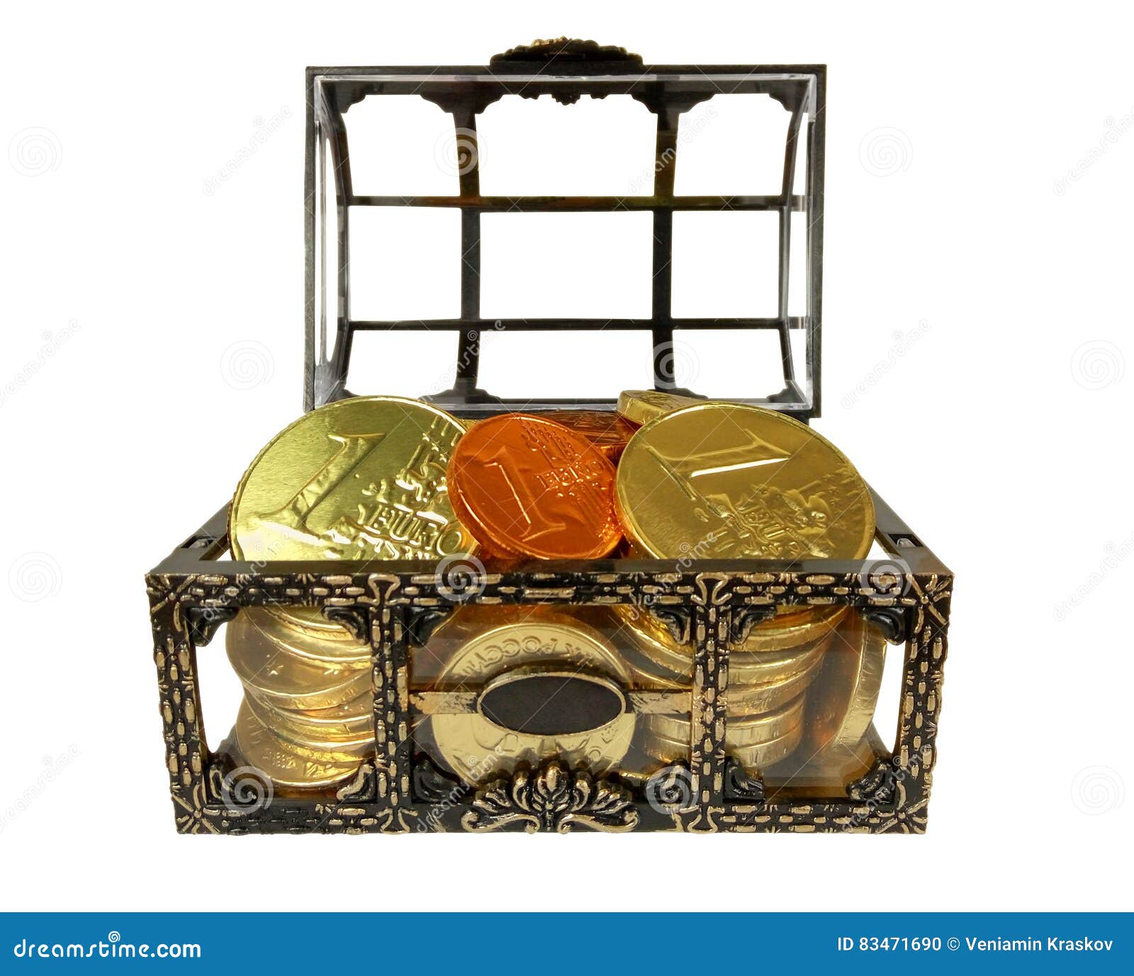 Chest With Chocolate Easter Eggs Royalty-Free Stock Photography ...