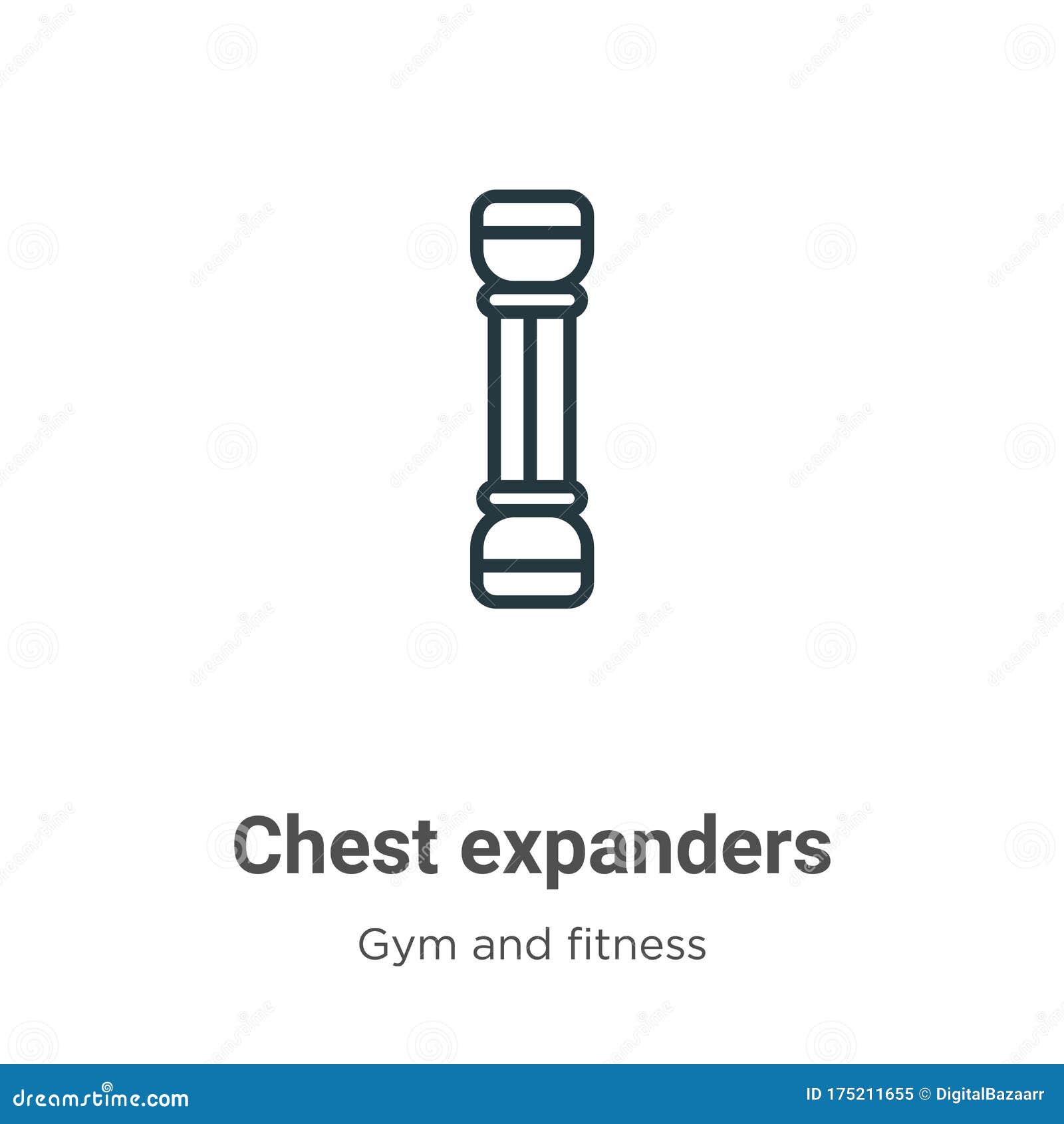 Chest Expanders Vector Icon Isolated On Transparent Background ...