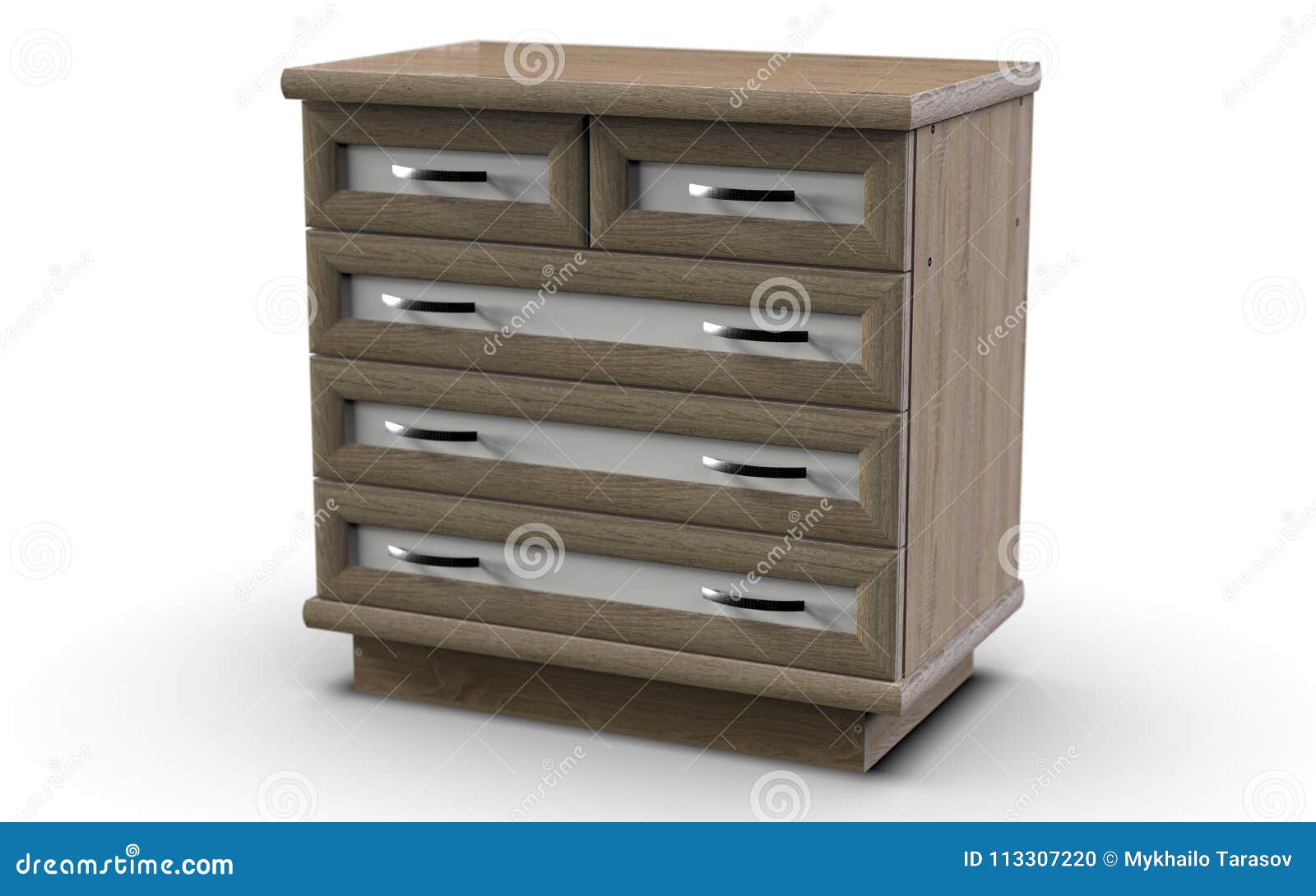 Chest Of Five Drawers With MDF Profile Royalty-Free Stock Image ...