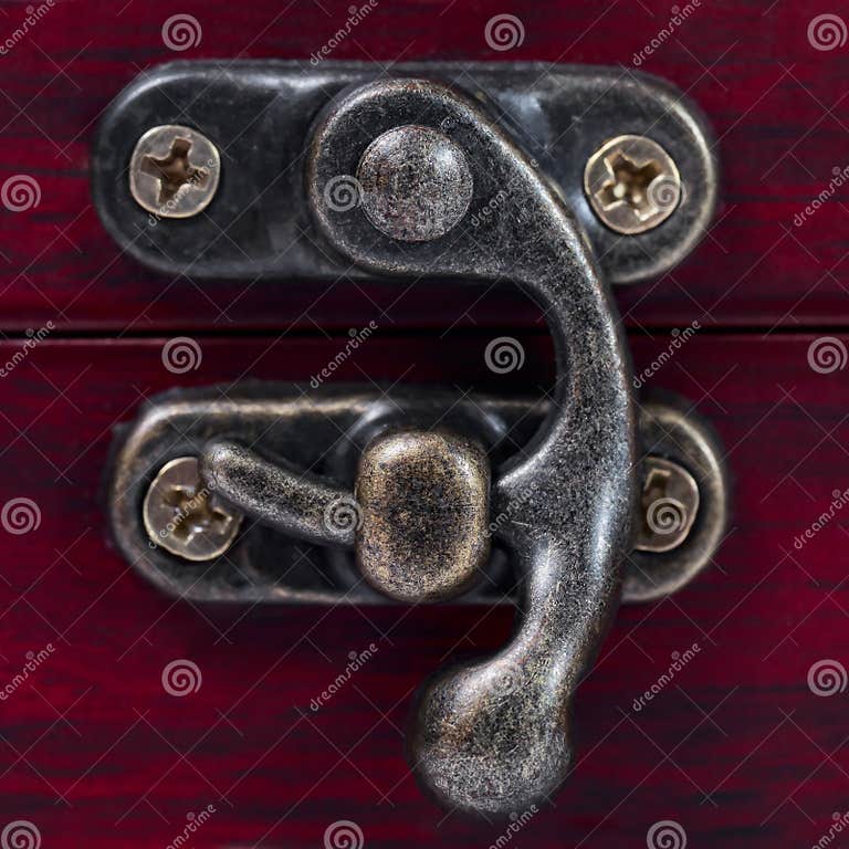 Chest lock stock image. Image of coffer, macro, closing - 18553517