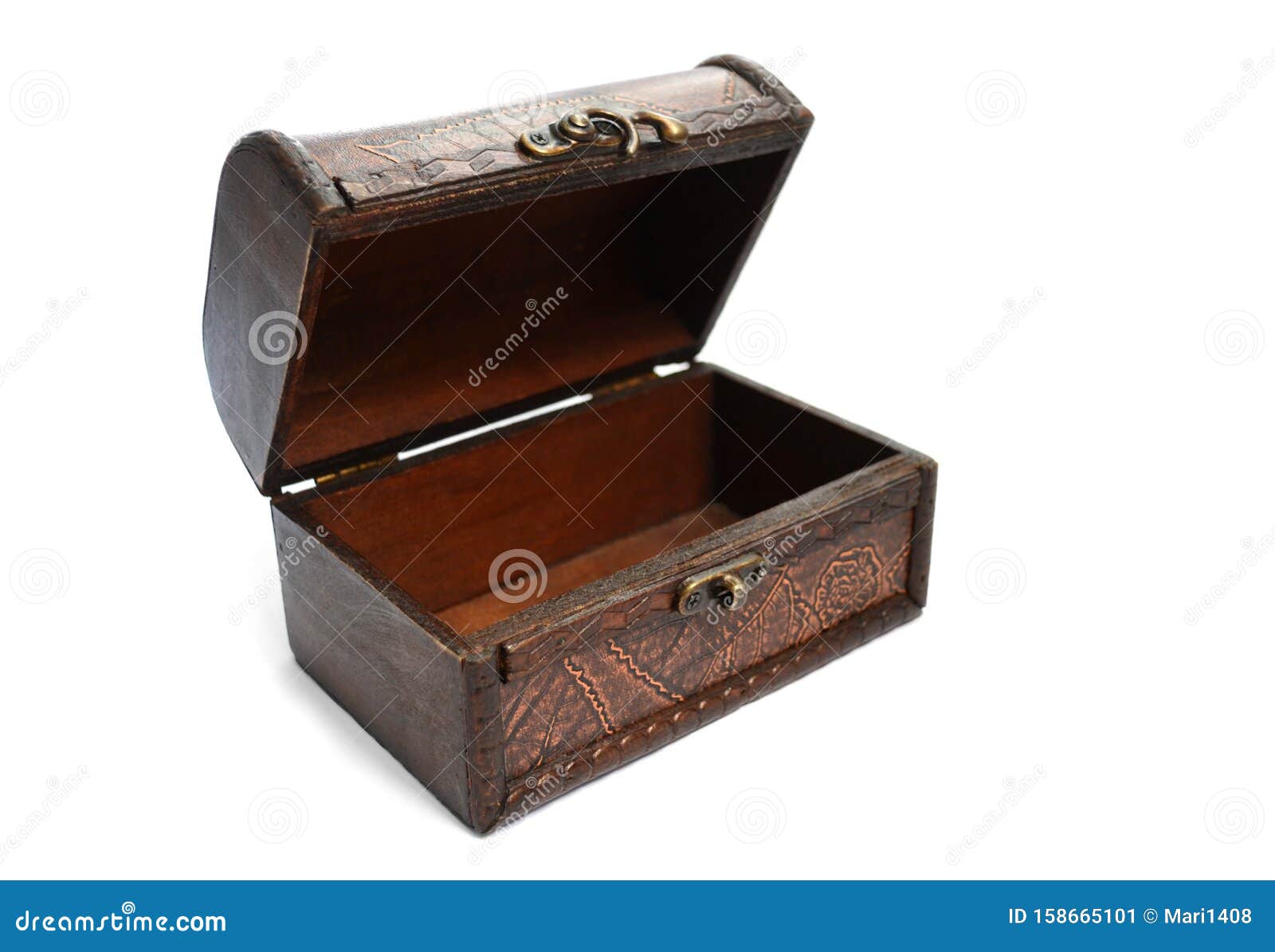 Chest open and empty stock image. Image of empty, closeup - 158665101