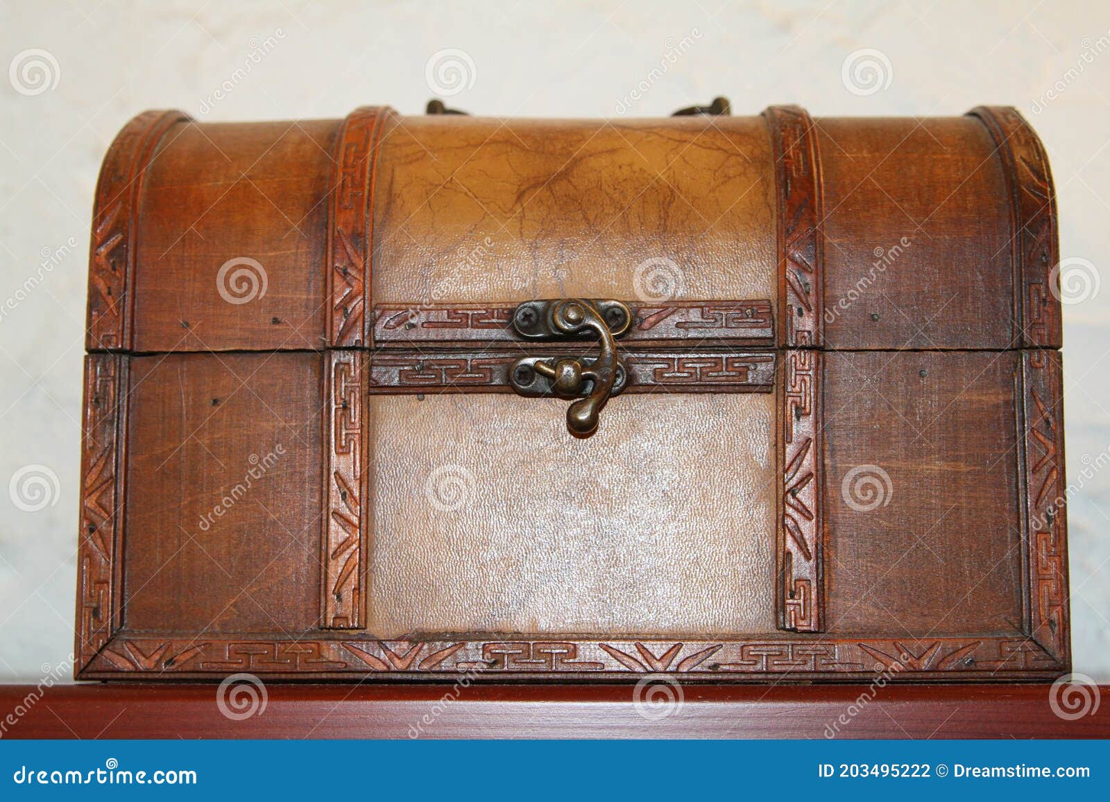 Chest stock photo. Image of handmade, chest, brown, metal - 203495222