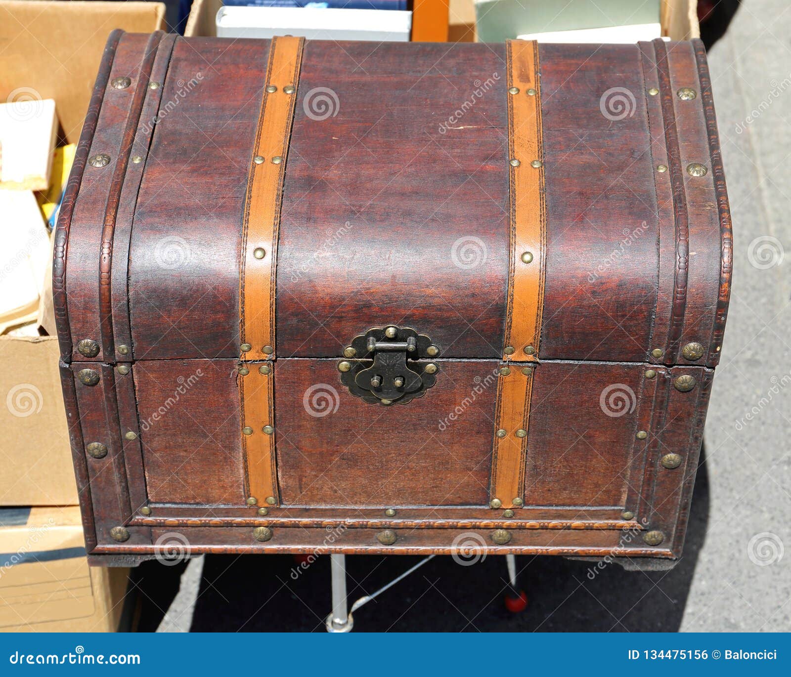Chest Trunk stock photo. Image of sunny, retro, market - 134475156