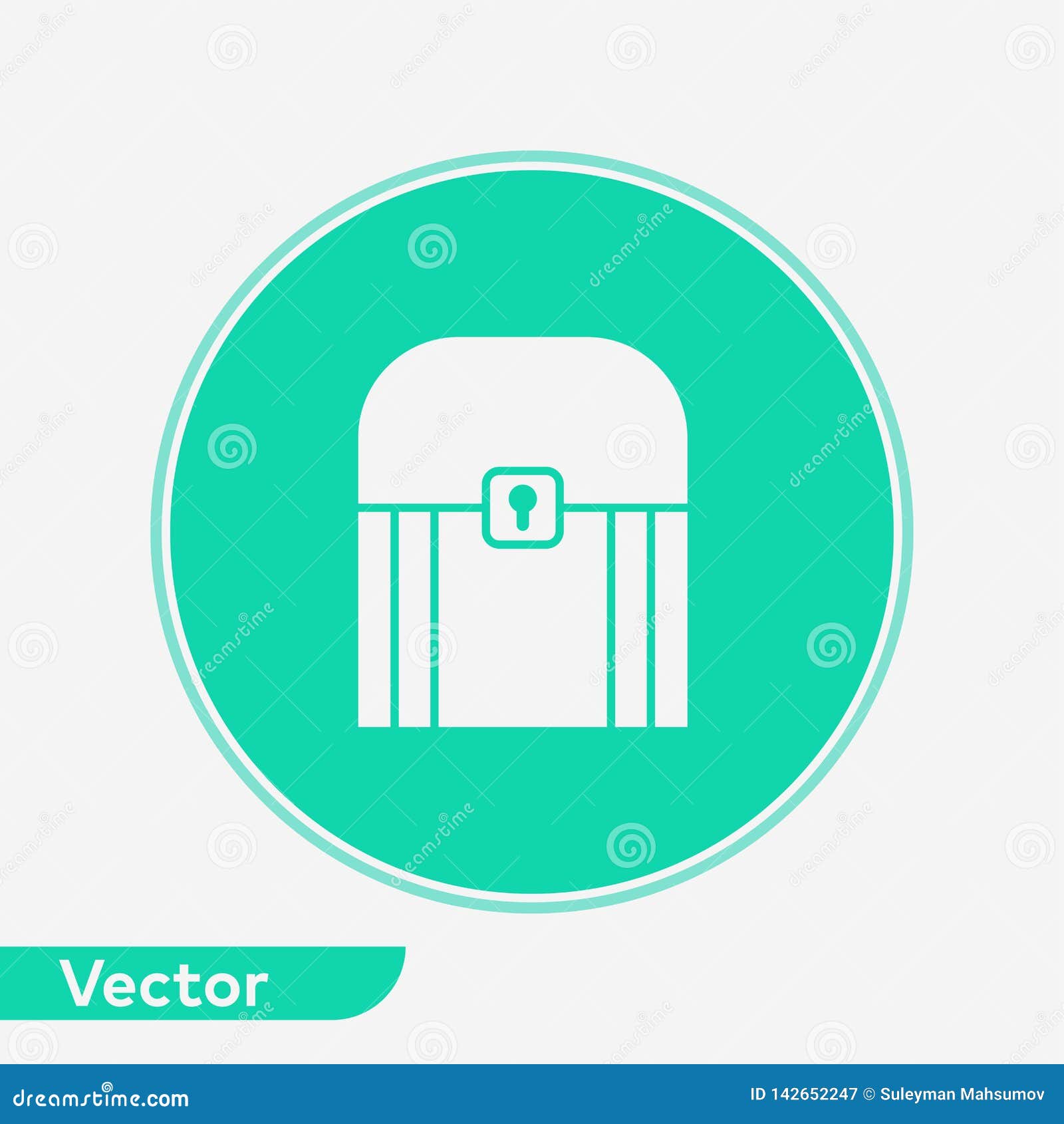 Chest Vector Icon Sign Symbol Stock Vector - Illustration of collection ...
