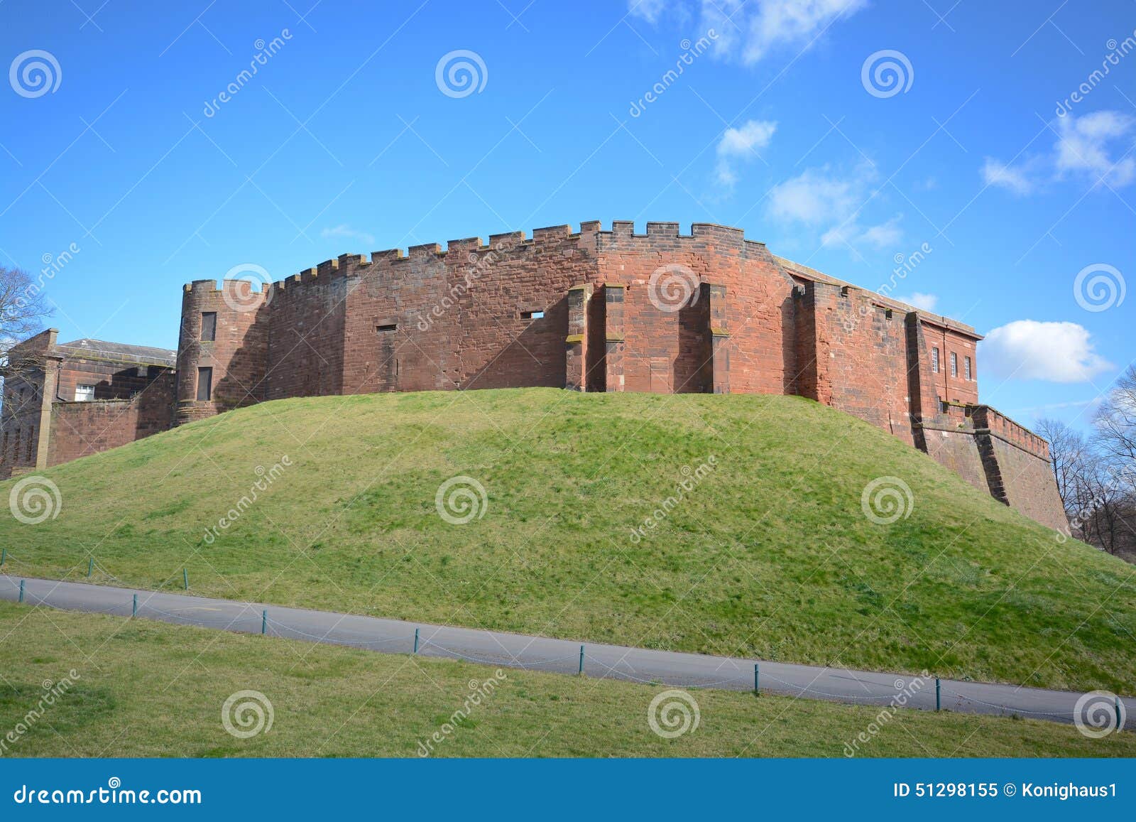 Chester castle stock image. Image of hill, city, ancient - 51298155