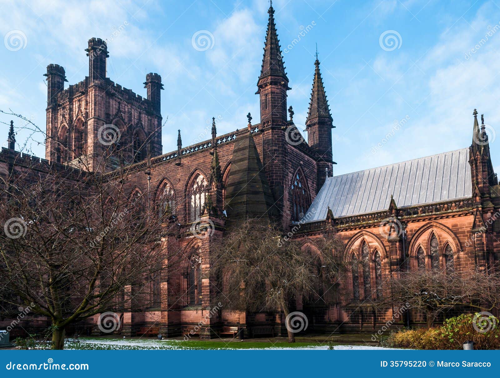 Chester Cathedral stock photo. Image of roof, design - 35795220