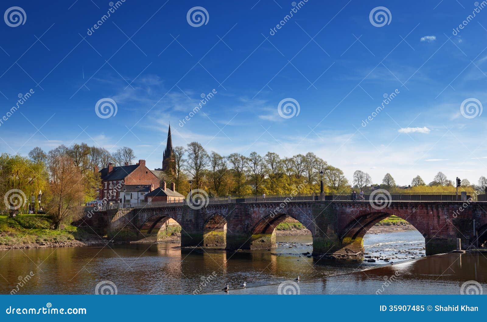 Chester River Dee stock image. Image of historical, building - 35907485