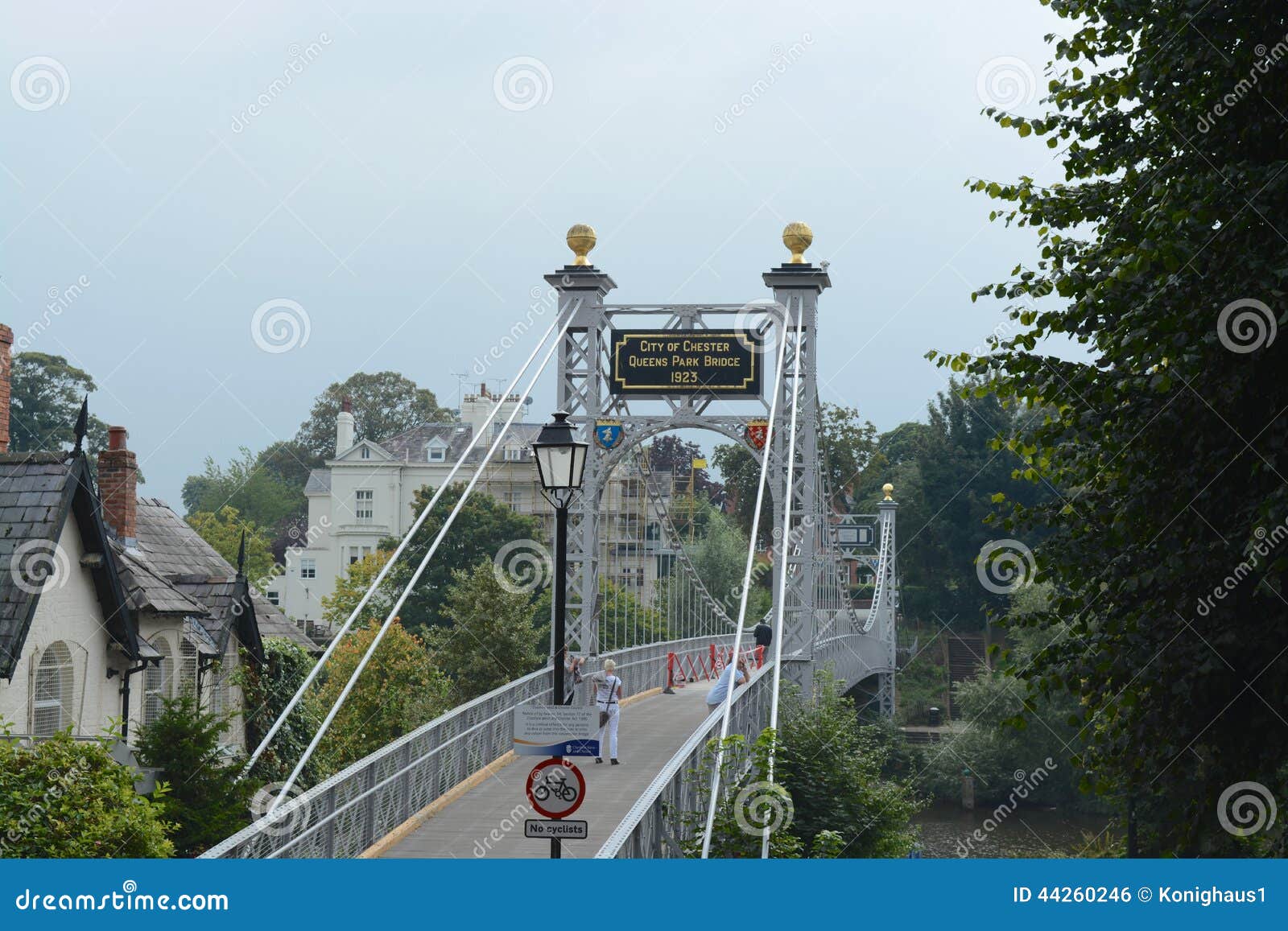Chester Suspension / Foot Bridge Editorial Photo - Image of centre ...