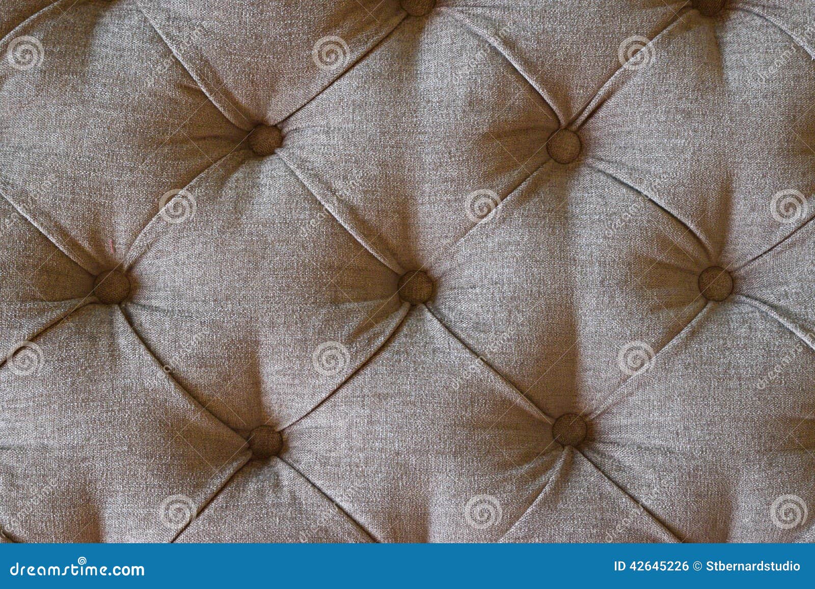 Chesterfield Pattern Sofa or Ottoman Coffee Table Stock Photo - Image ...