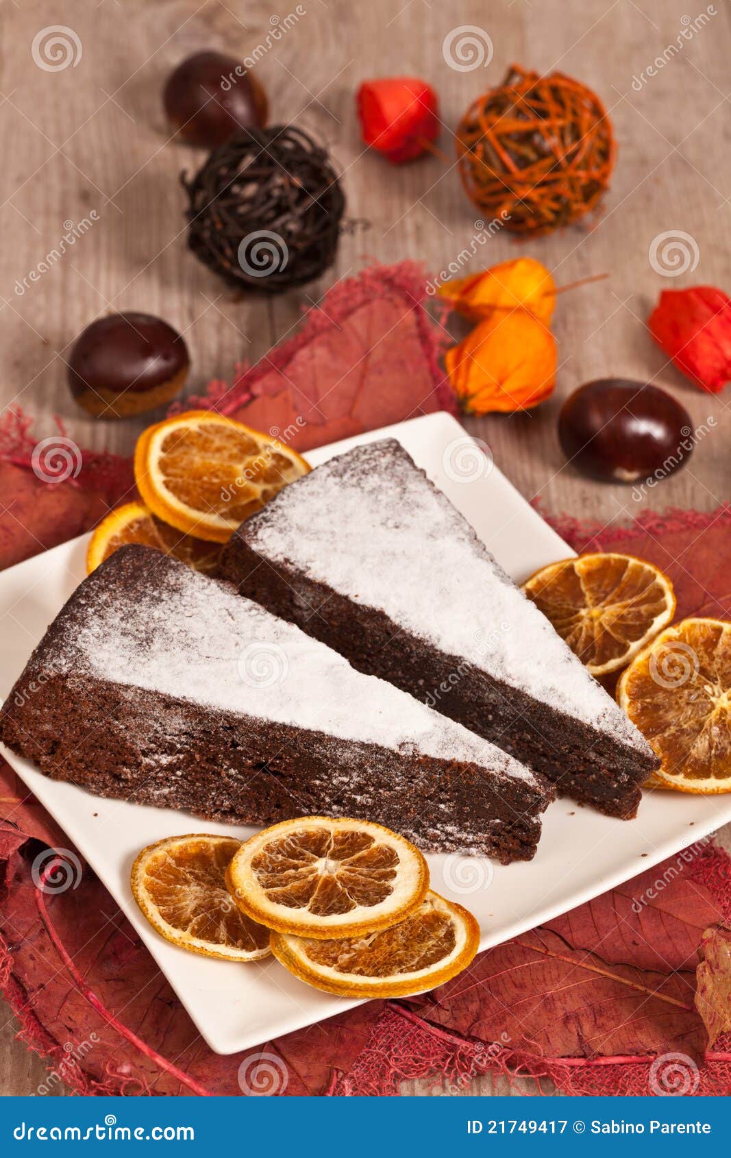 Chestnut cake stock image. Image of brown, brownie, cake - 21749417