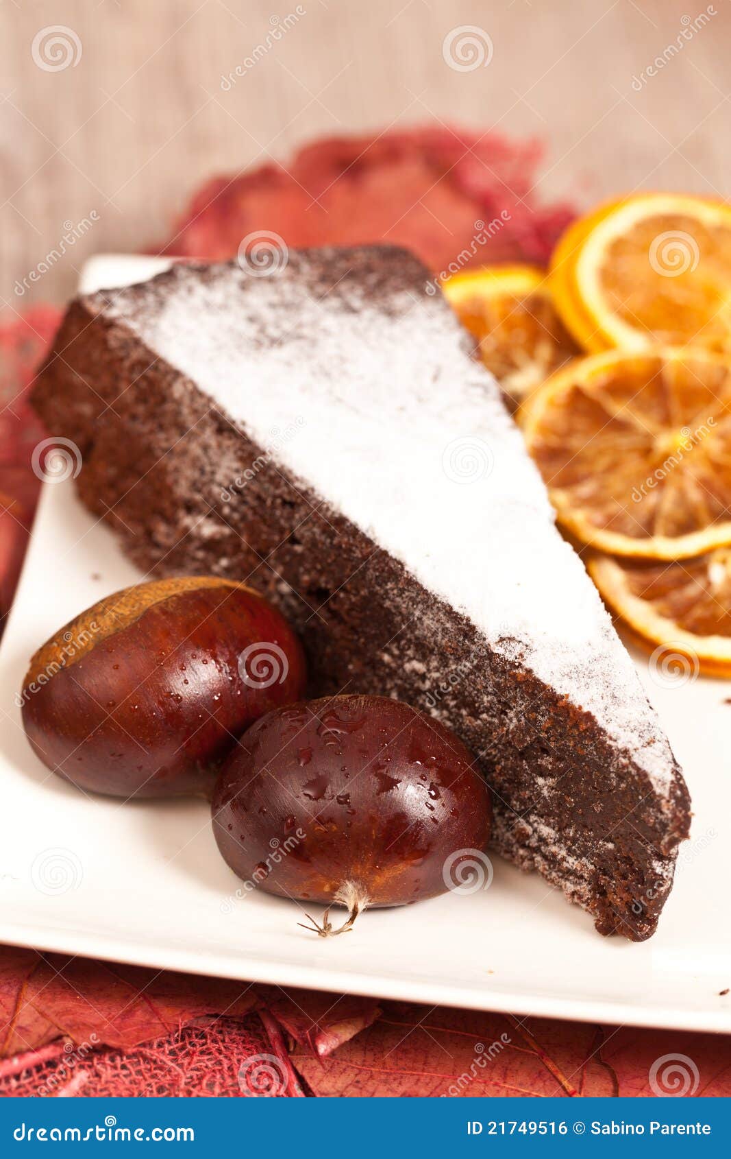Chestnut cake stock photo. Image of gastronomy, chestnut - 21749516