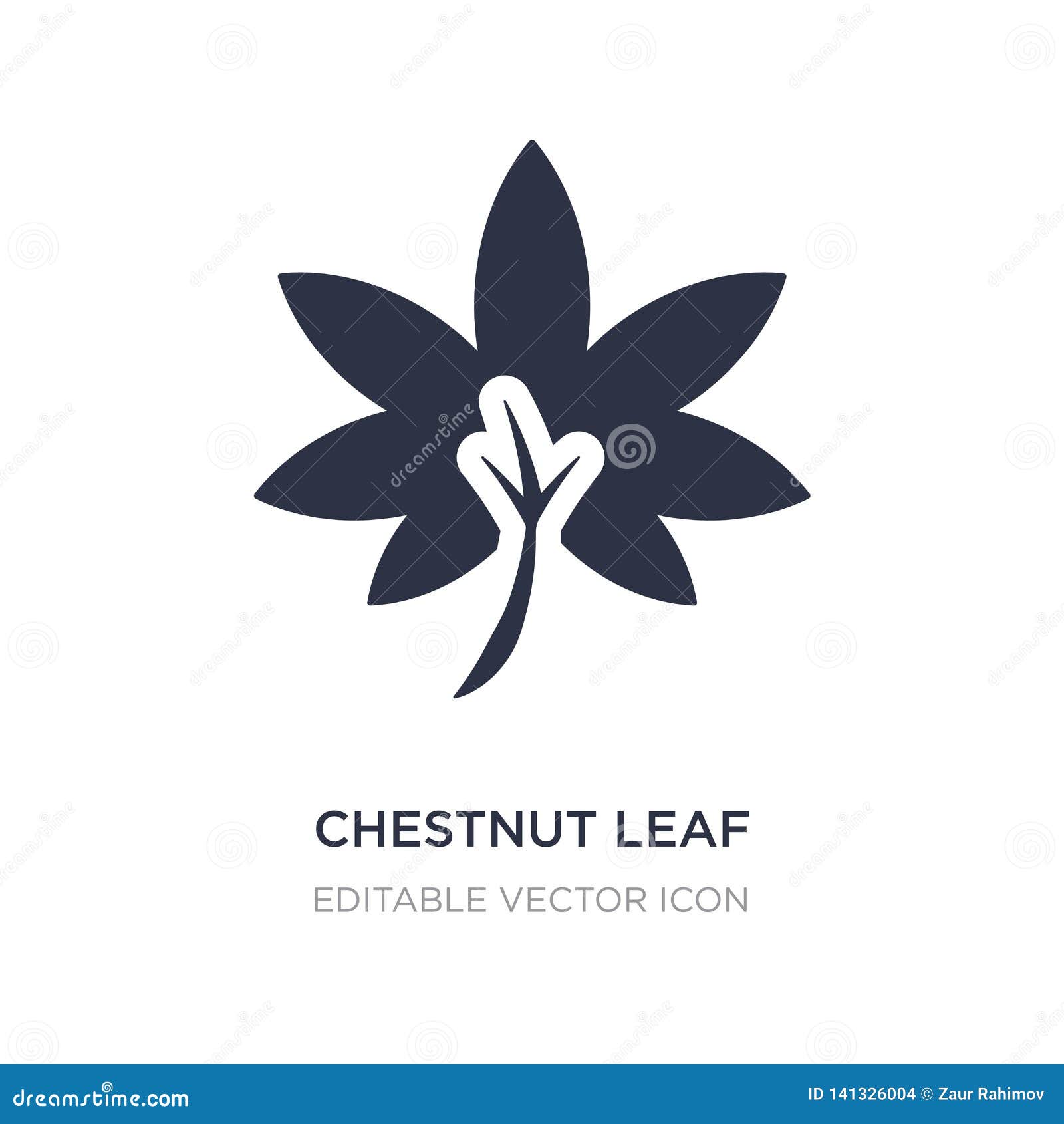 Chestnut Leaf Icon On White Background. Simple Element Illustration ...