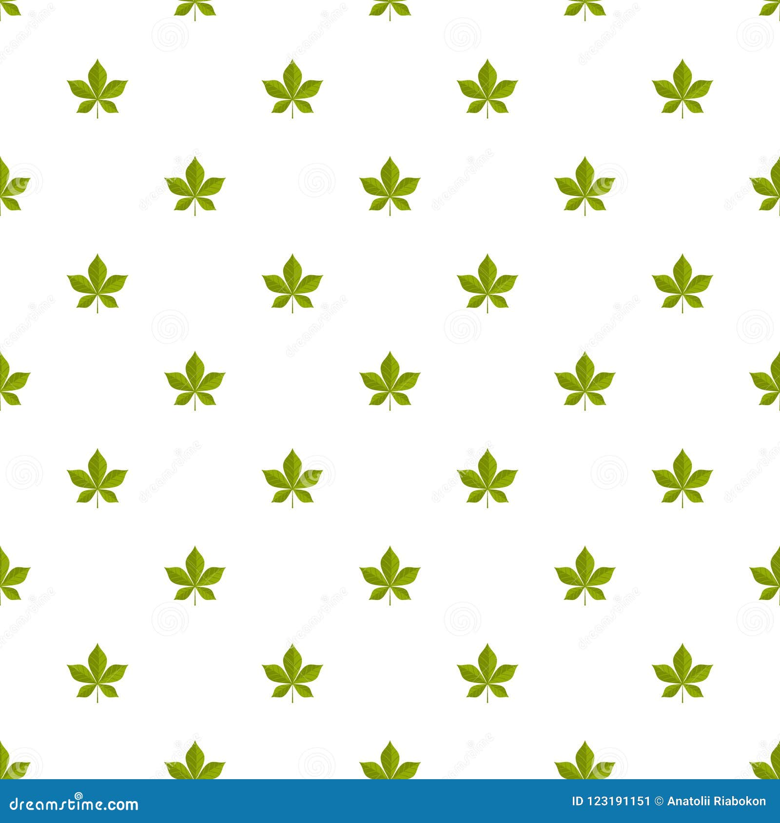 Chestnut Leaf Pattern Seamless Stock Illustration - Illustration of ...