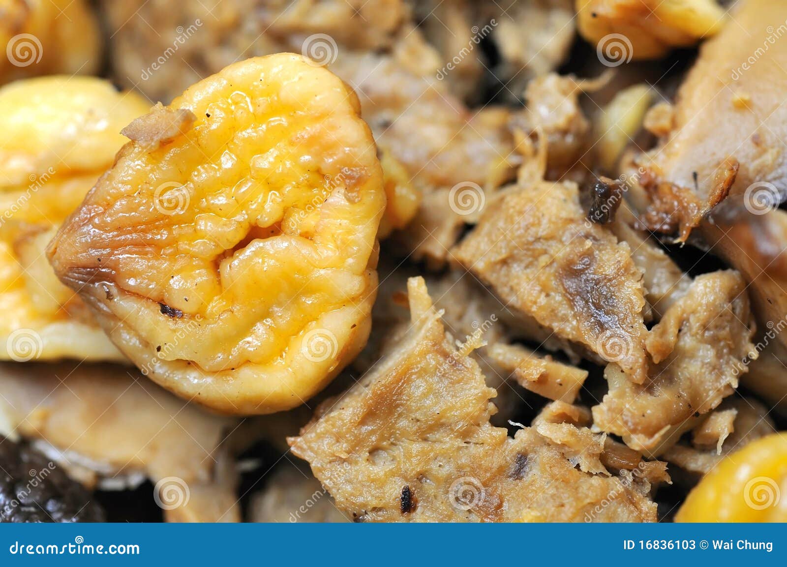 Chestnut and mutton pieces stock image. Image of food - 16836103