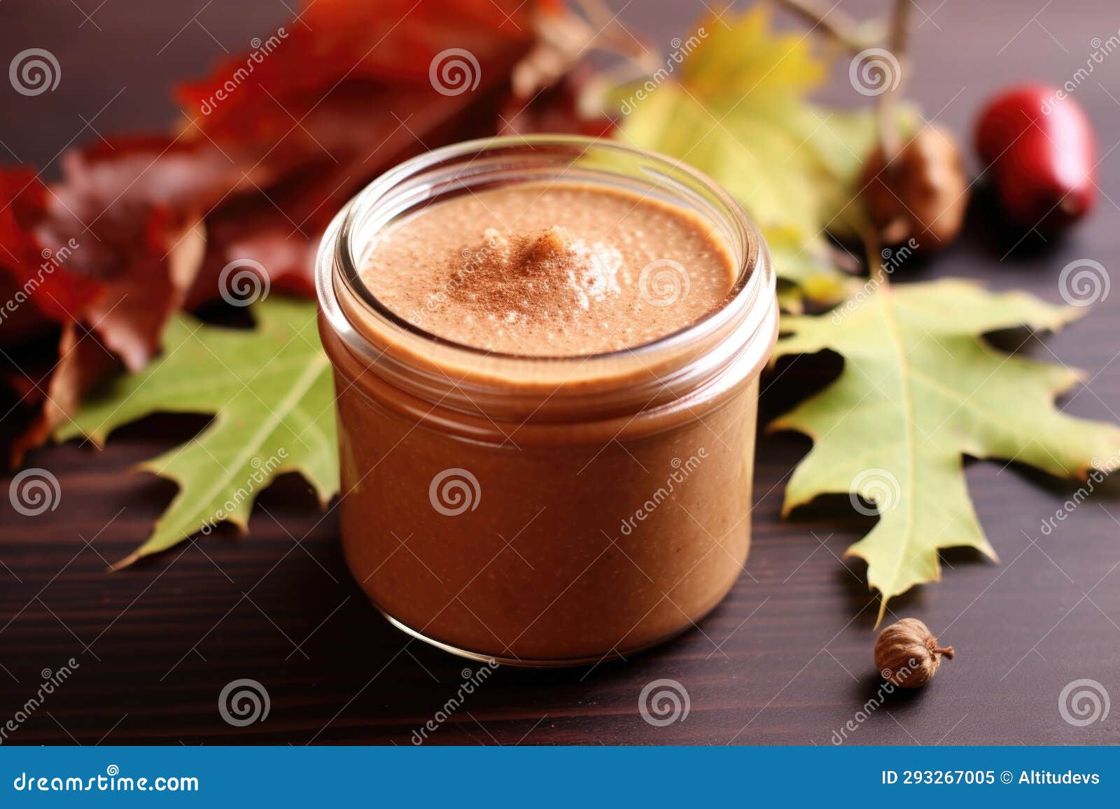 Chestnut Puree in a Jar with an Open Lid Stock Image - Image of ...